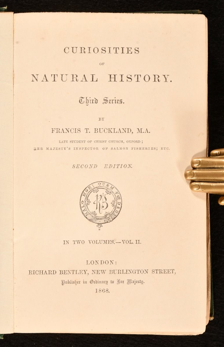 Curiosities of Natural History by Francis T. Buckland | Cloth | 1861 ...