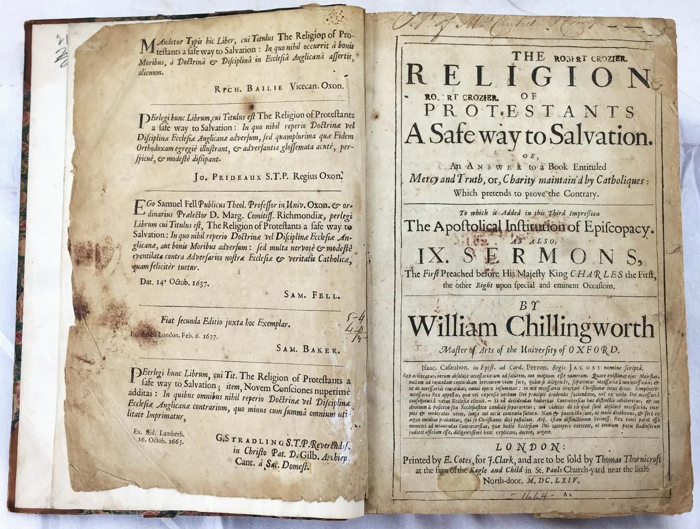 The religion of Protestants a safe way to salvation, or, An answer to a ...