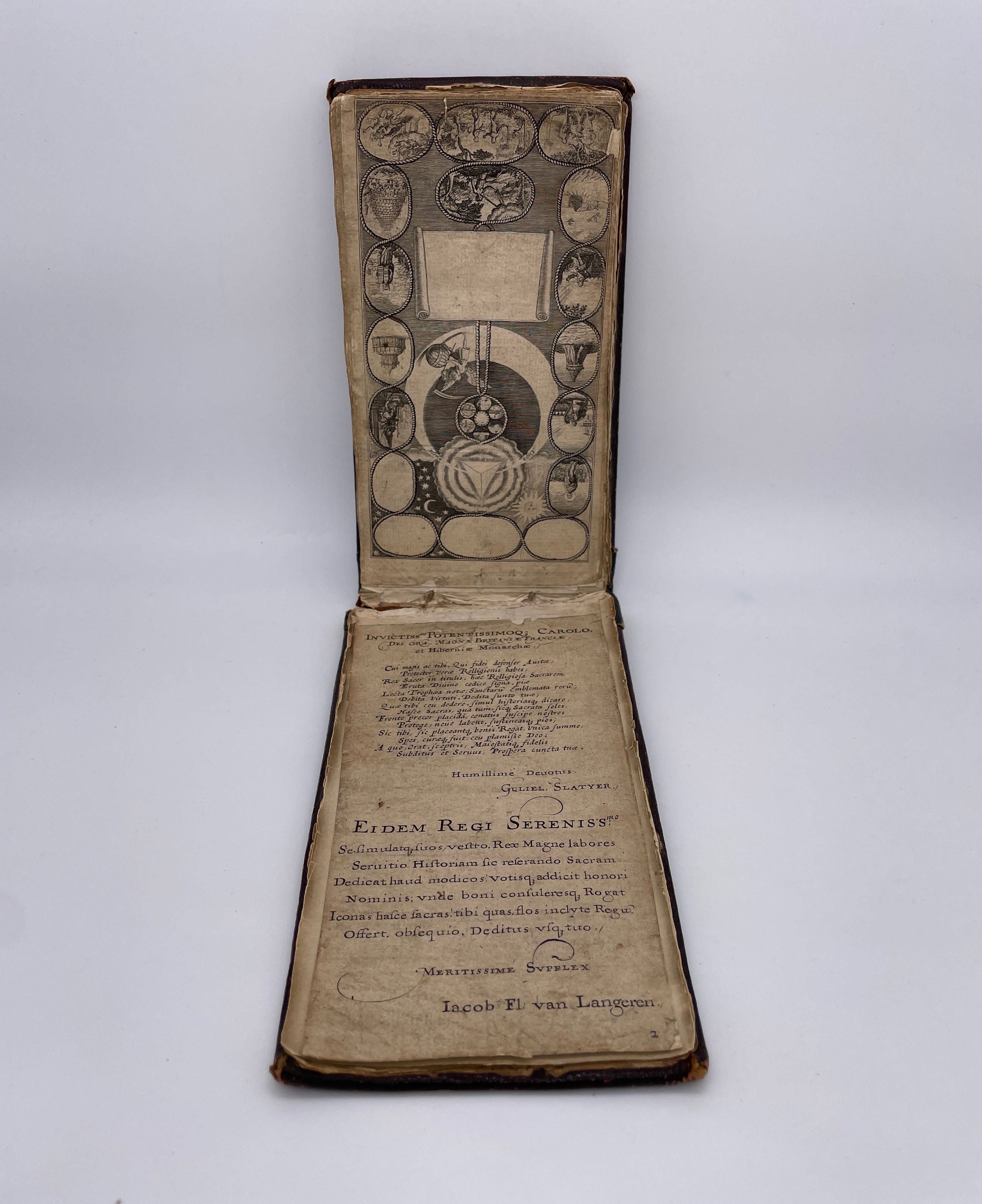 Set of C17 Biblical engravings gathered into a single volume in the ...