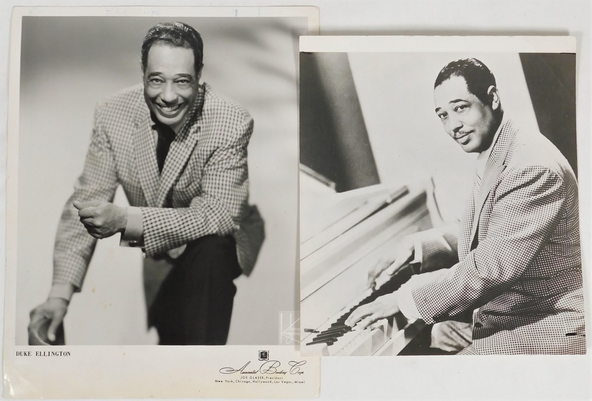 Black Jazz Pianist and Composer, Duke Ellington 2 Original Portraits by ...