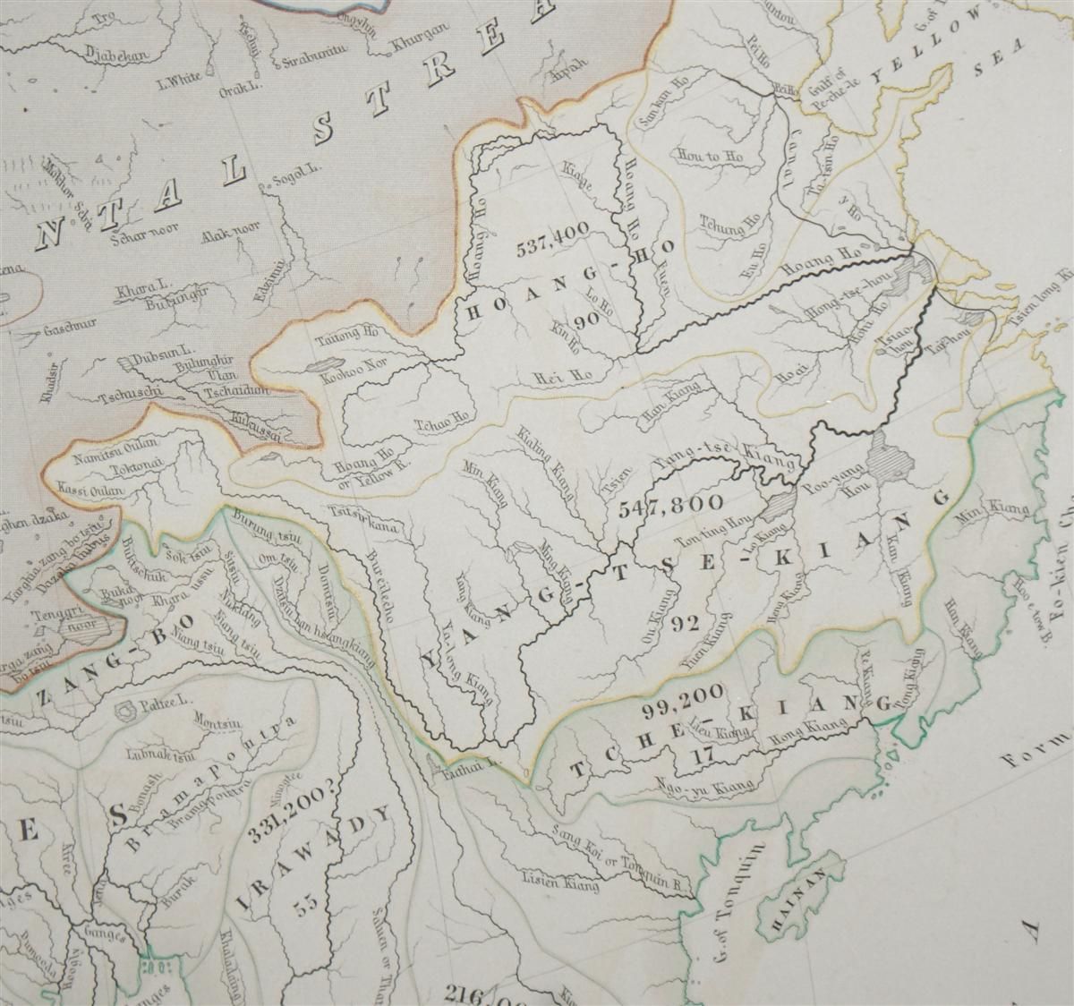 Map of the River Systems of Asia & Europe - Volga, Ganges, Danube, Elbe ...