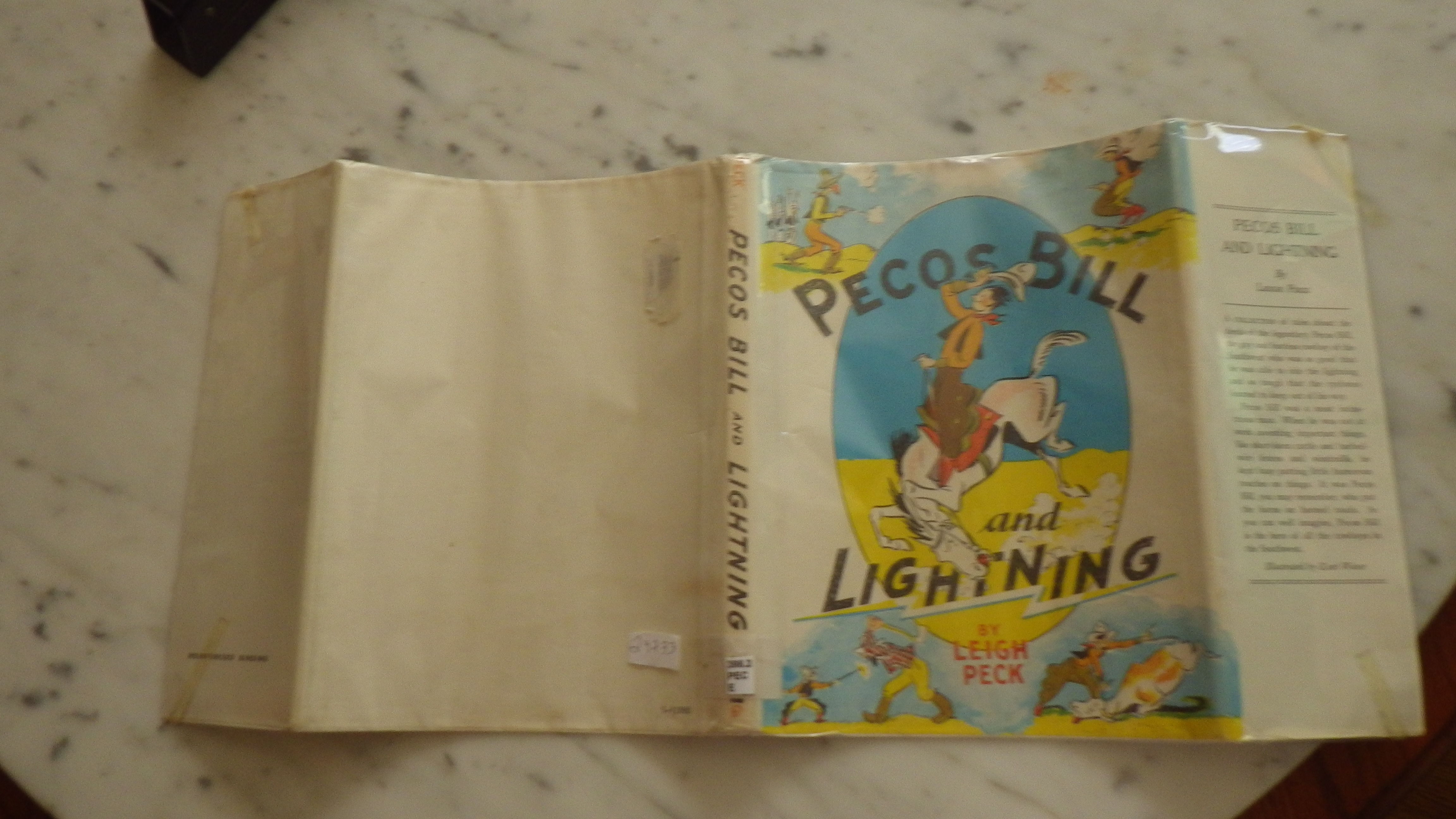 PECOS BILL & LIGHTNING , By Leigh Peck , Color ILLUSTRATED by KURT ...