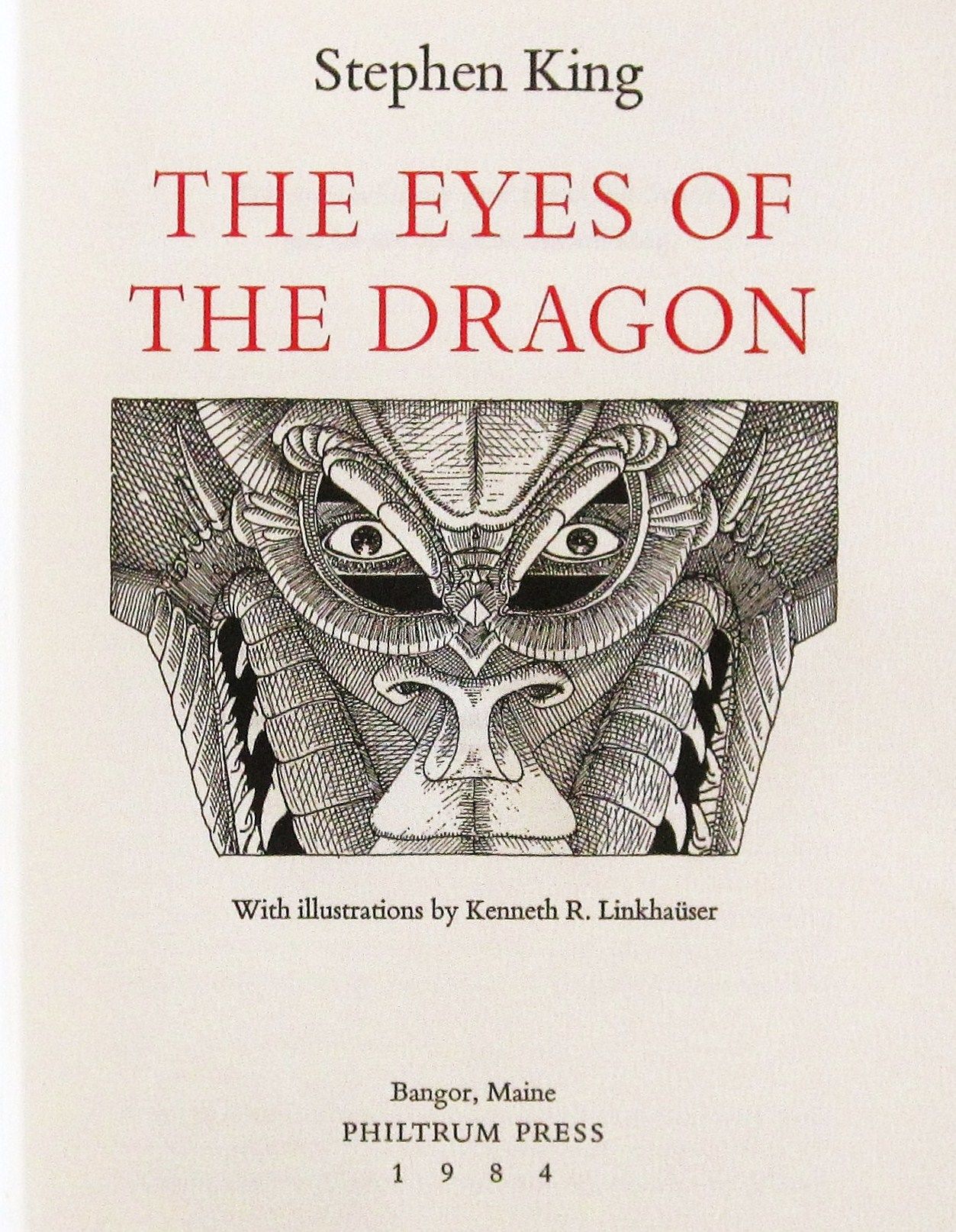 The Eyes of the Dragon with Illustrations by Kenneth R. Linkhauser ...
