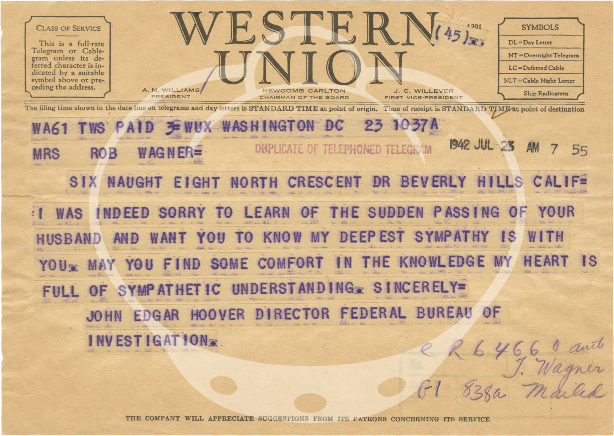 Archive of original letters and telegrams to publisher and progressive ...