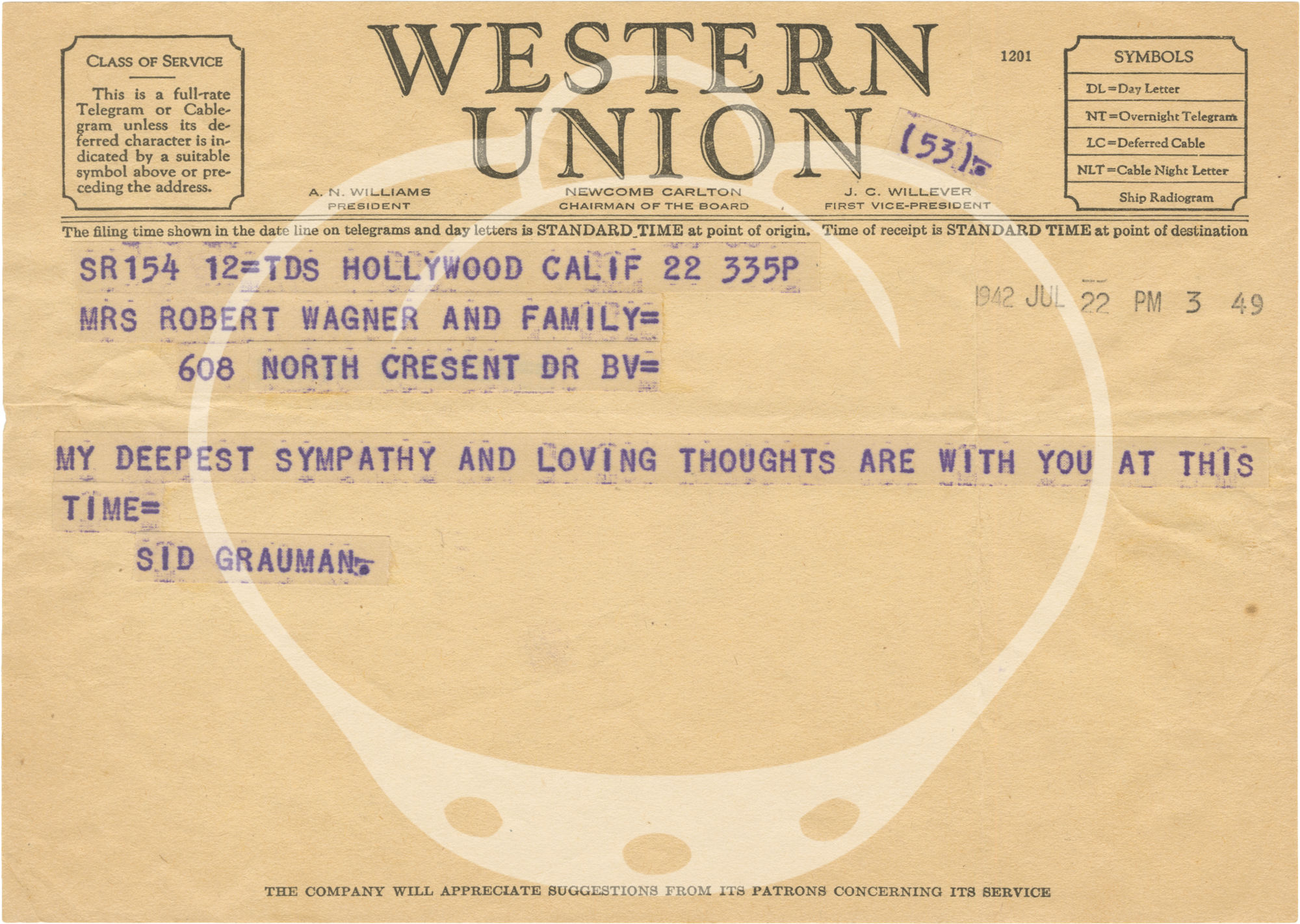 Archive of original letters and telegrams to publisher and progressive ...