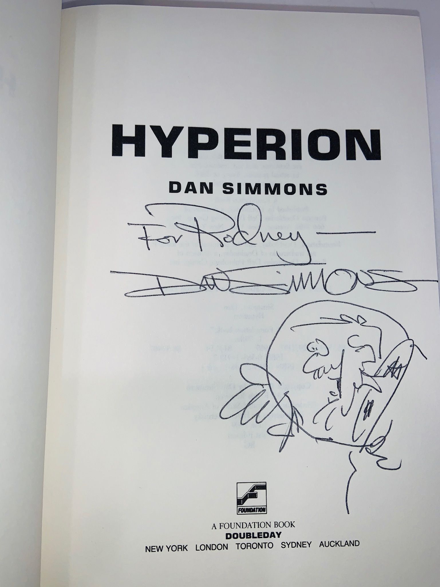 Hyperion by Dan Simmons - Signed First Edition - 1989 - from Grayshelf ...