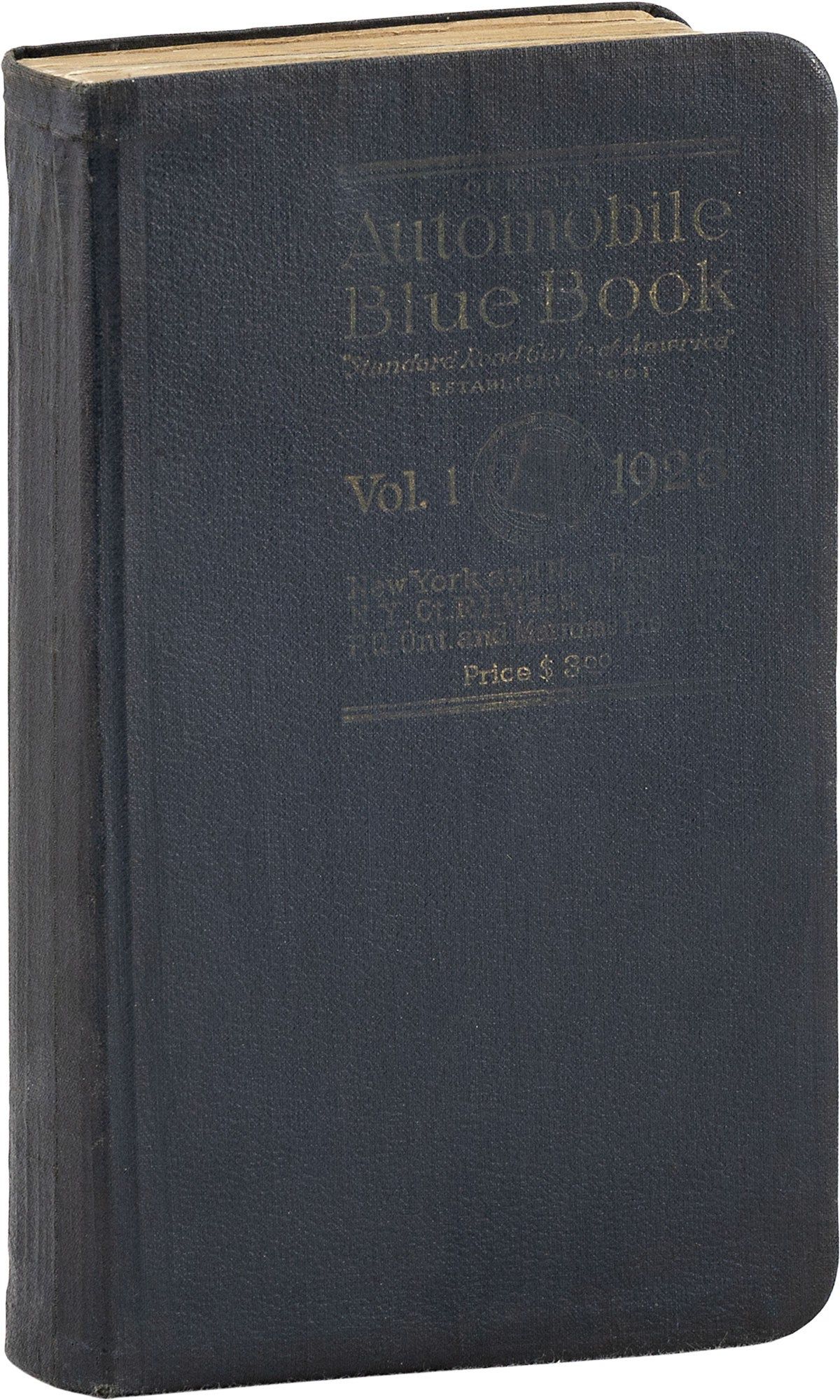Official Automobile Blue Book 1923, Vol. 1. Standard Road Guide of ...