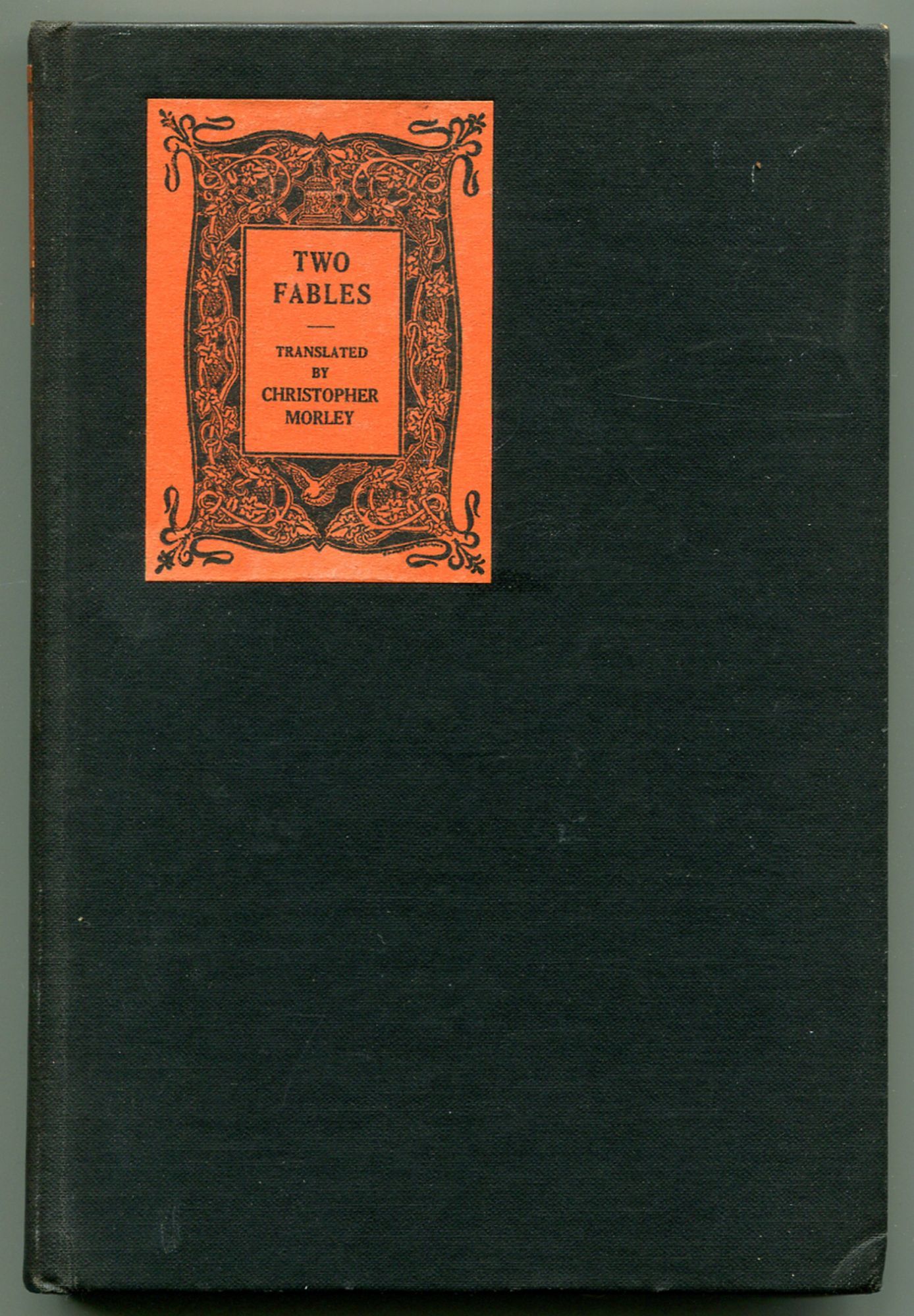 Two Fables by MORLEY, Christopher, translated by | Search for Rare ...