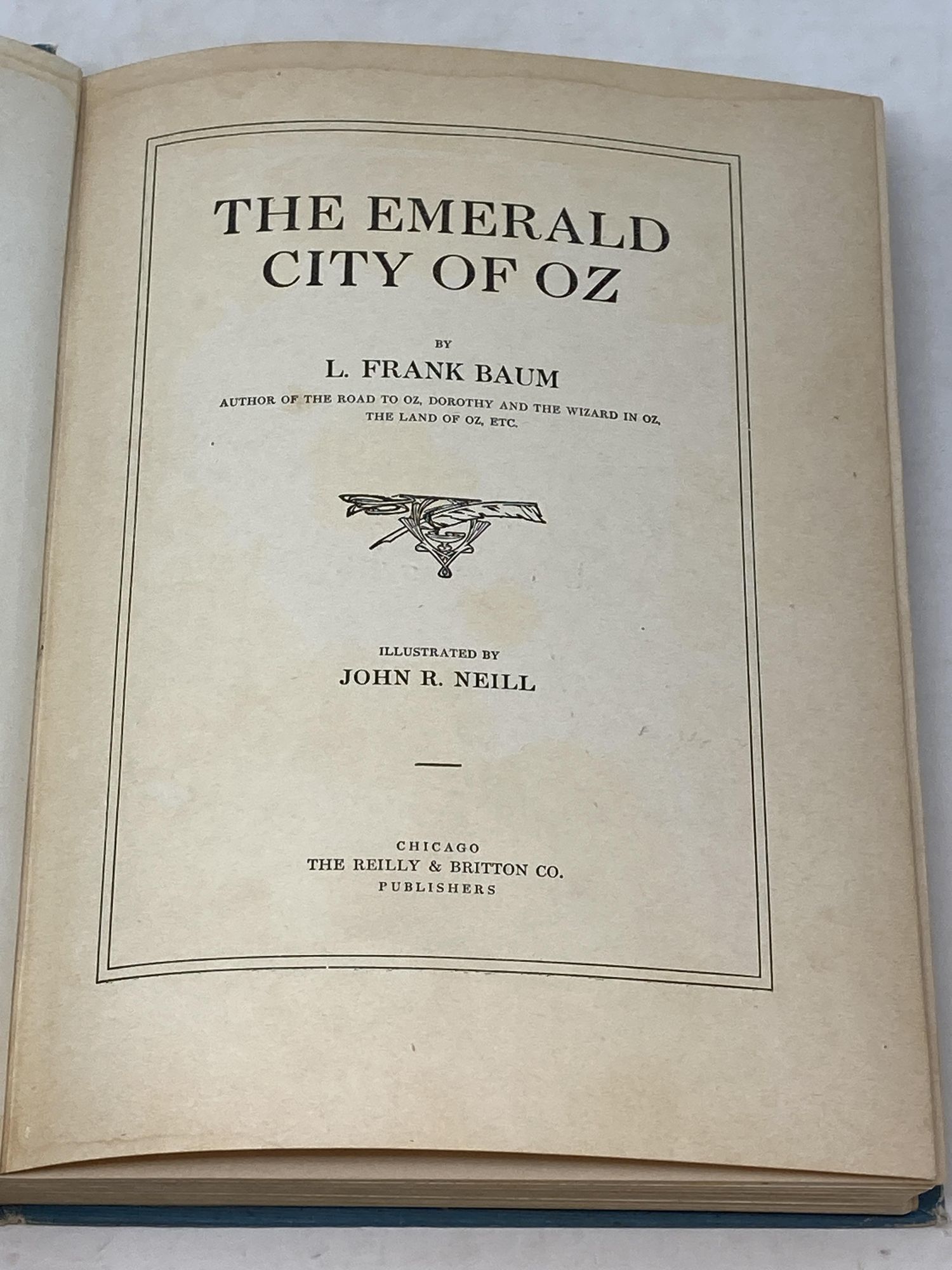 THE EMERALD CITY OF OZ by Baum, L. Frank | Hardcover | 1910 | The ...