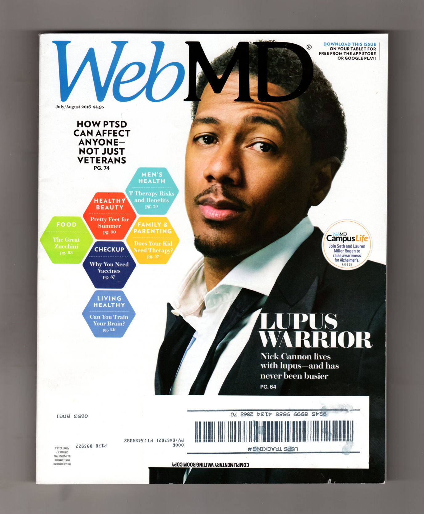 WebMD - July-August, 2016. Nick Cannon Cover. Lupus; Civilian PTSD ...