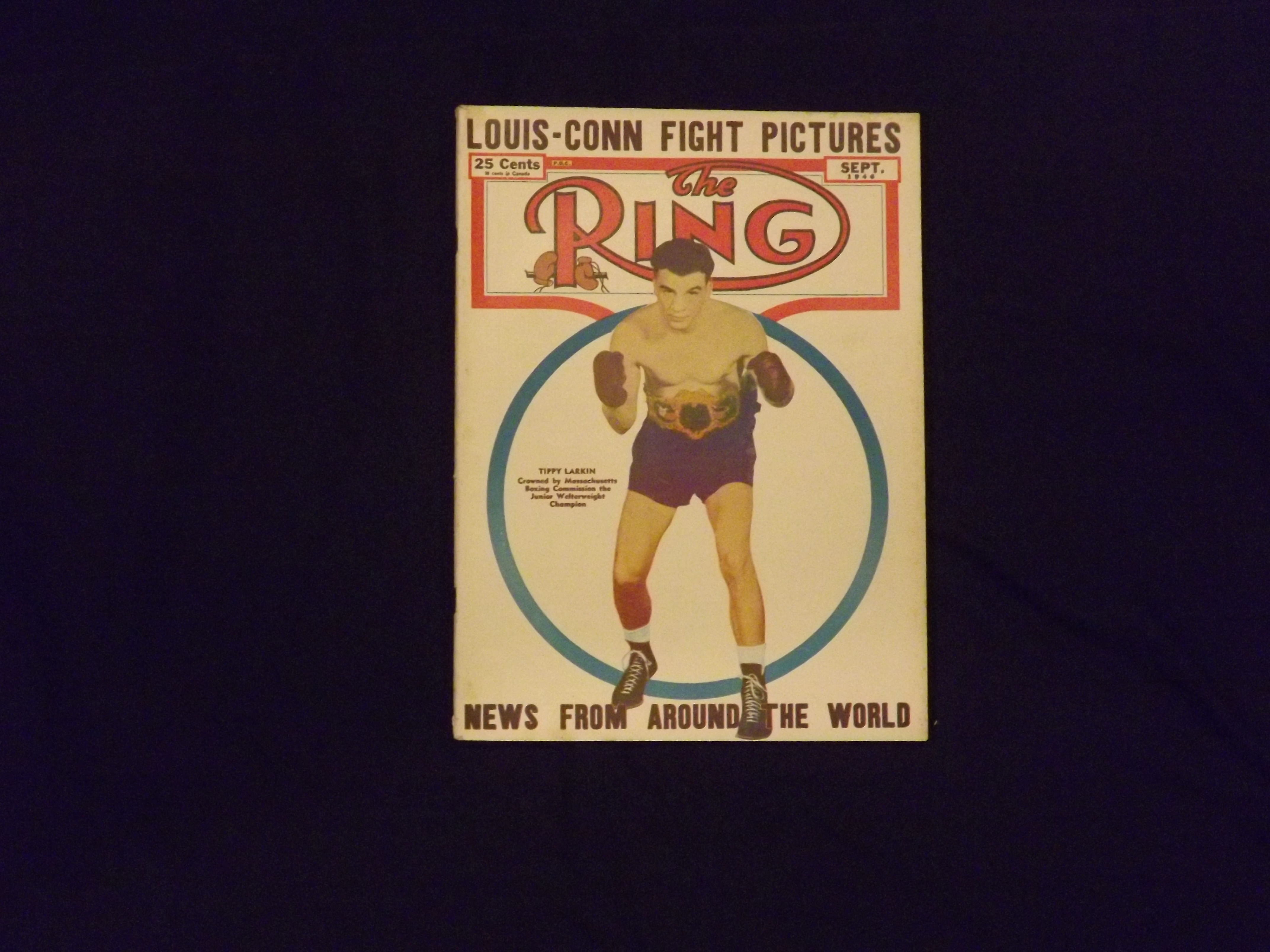 The Ring. World's Foremost Boxing Magazine. Tippy Larkin Cover with ...