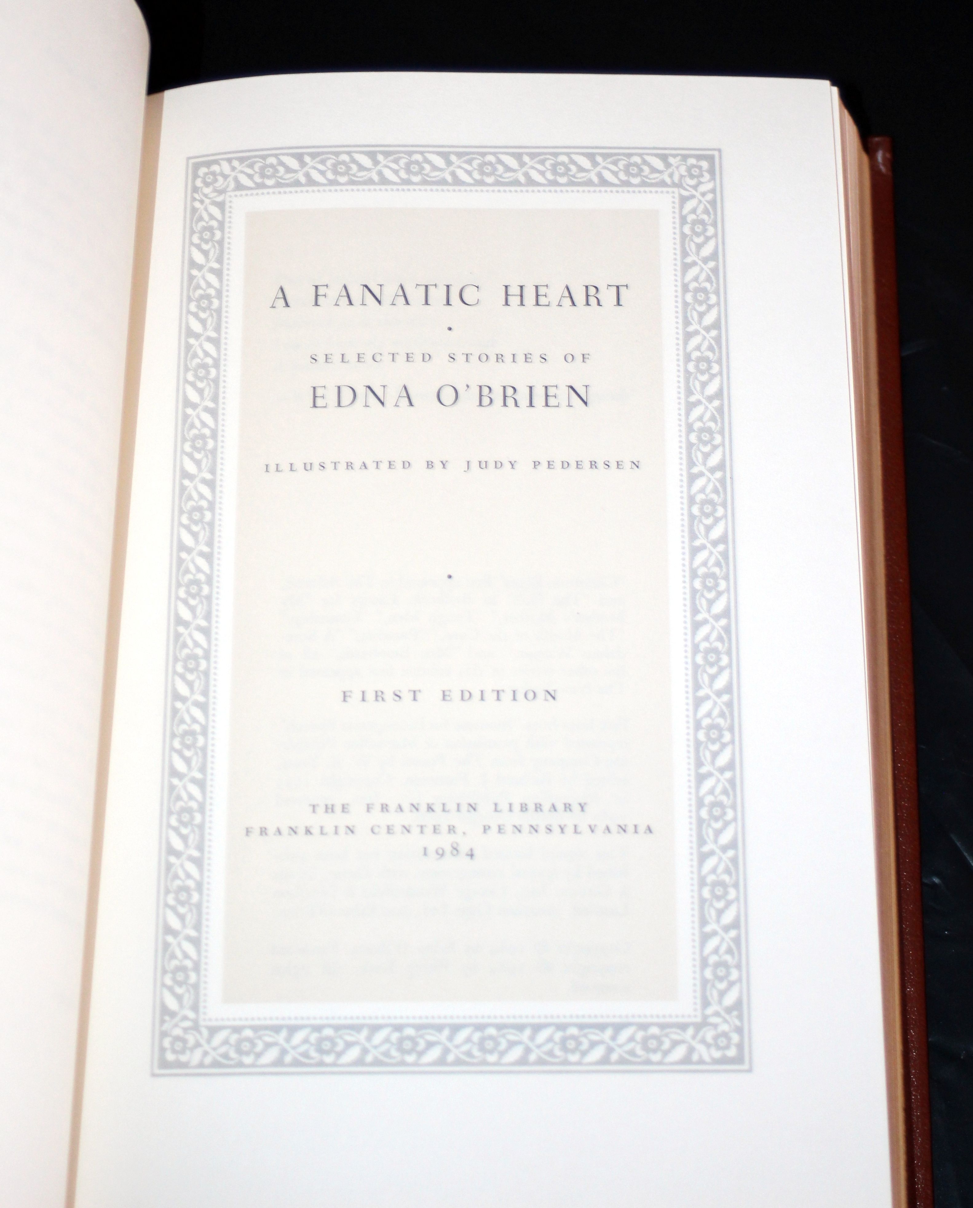 A FANATIC HEART by O’Brien Edna | Accented in 22kt gold, printed on ...