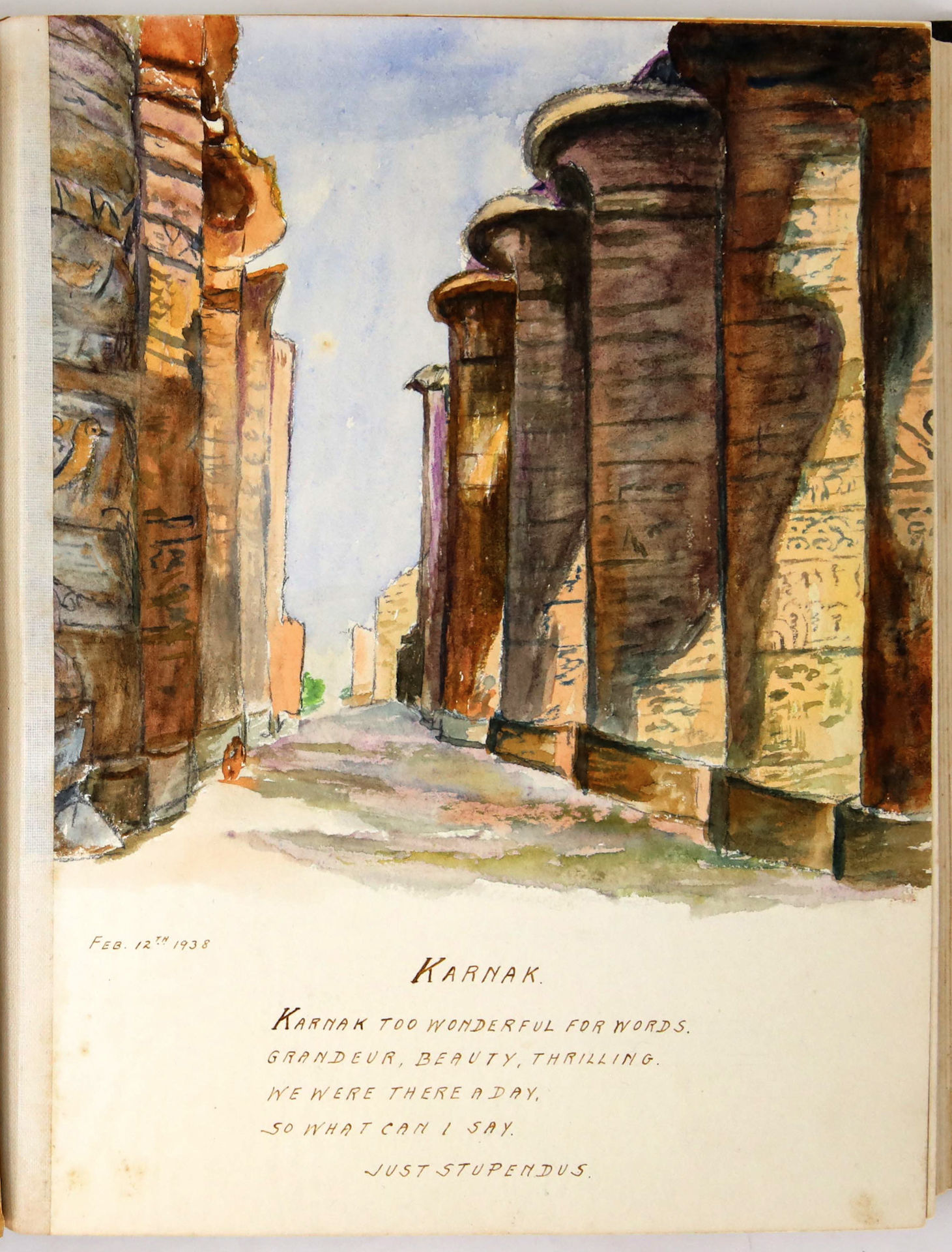 Sketches on the Nile: An Album of 43 Original Watercolors and Doggerel ...