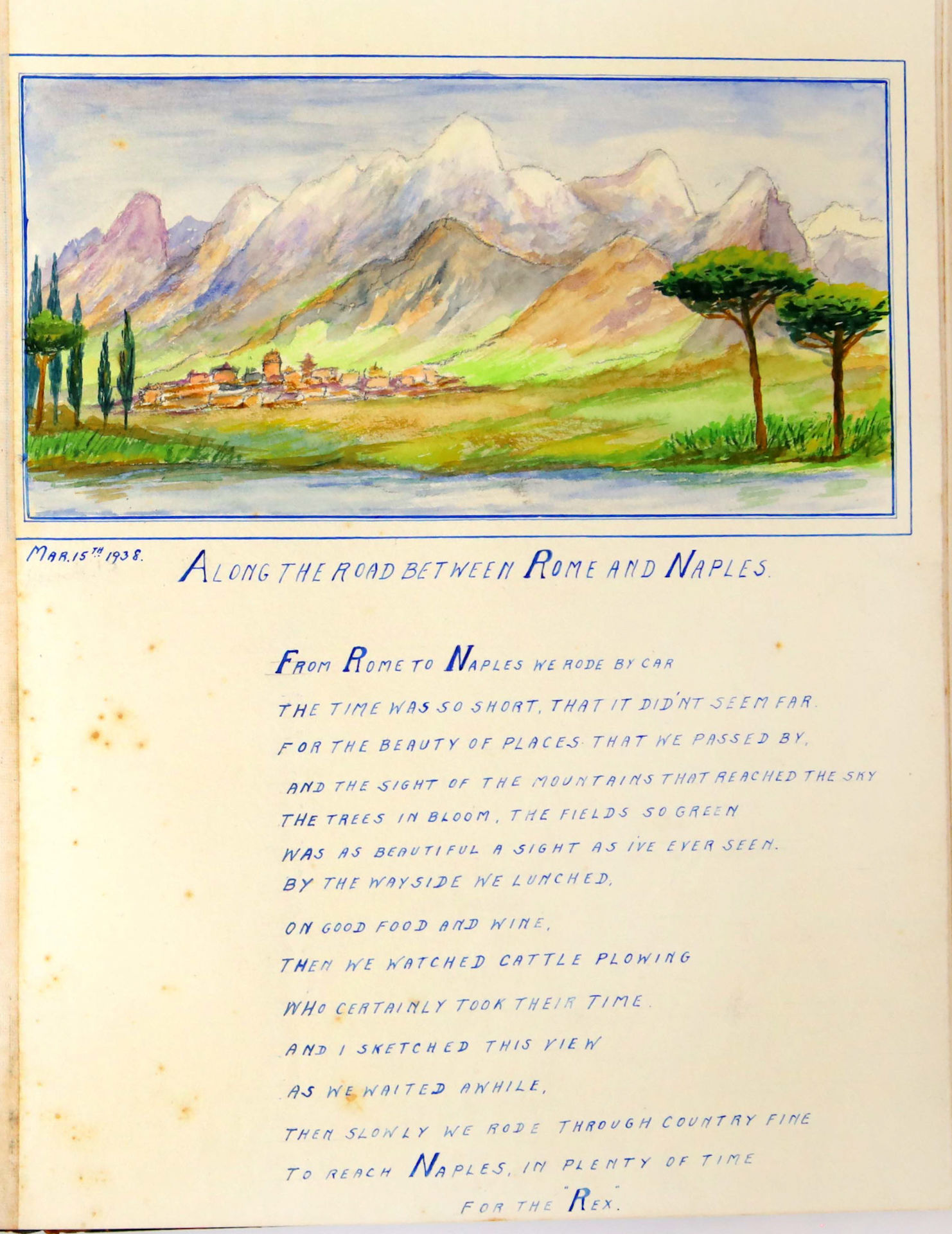 Sketches on the Nile: An Album of 43 Original Watercolors and Doggerel ...