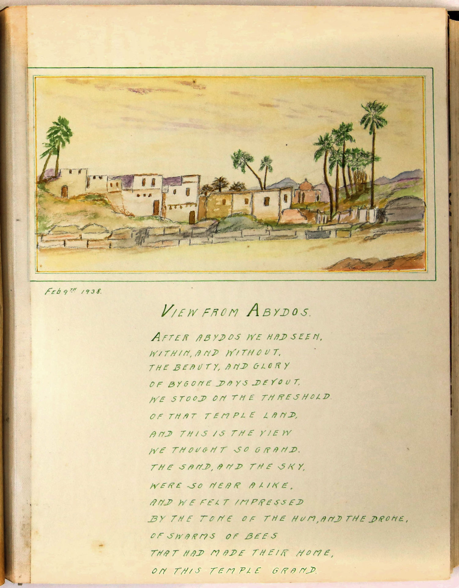 Sketches on the Nile: An Album of 43 Original Watercolors and Doggerel ...