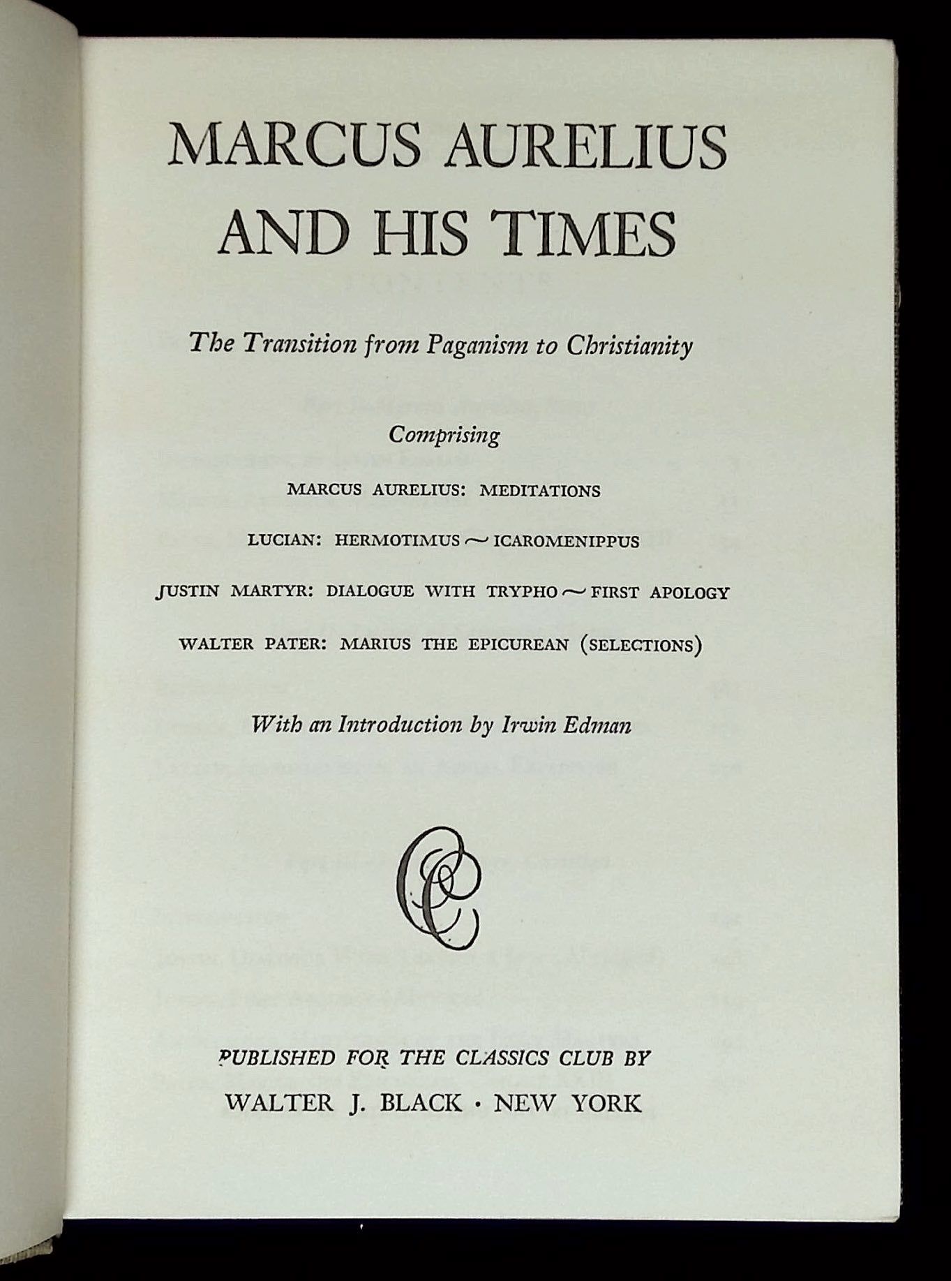 BIBLIO | Marcus Aurelius and His Times: The Transition from Paganism to ...