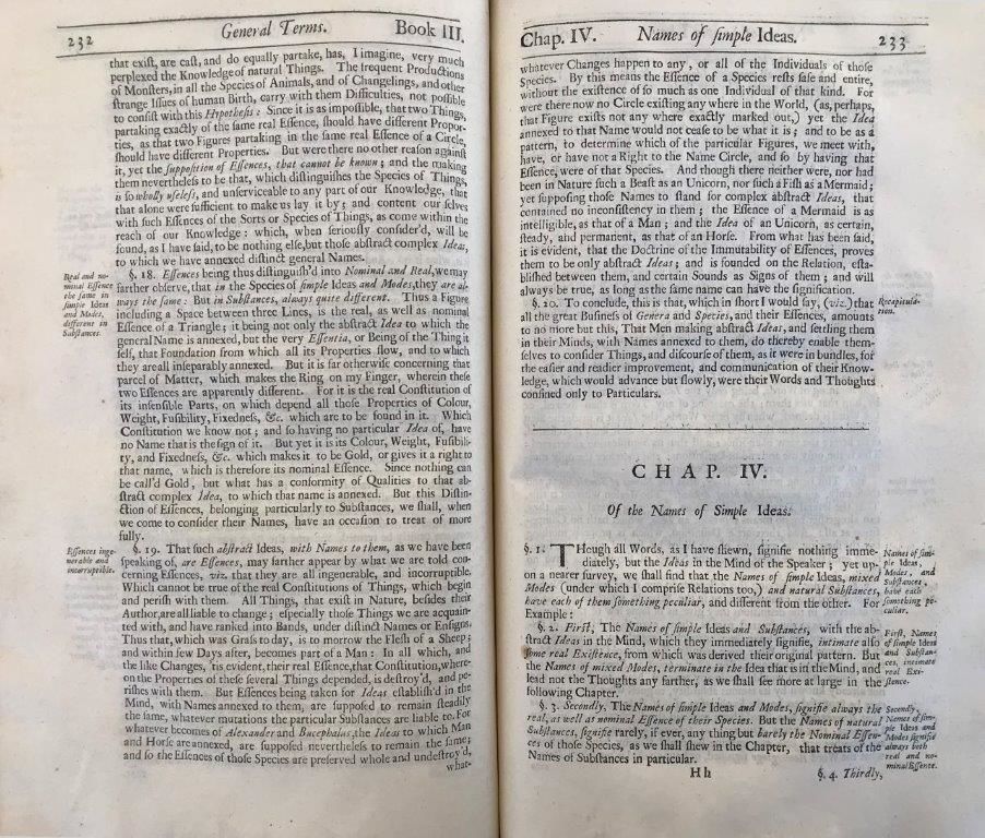 An Essay Concerning Humane Understanding, in Four Books. The Third ...