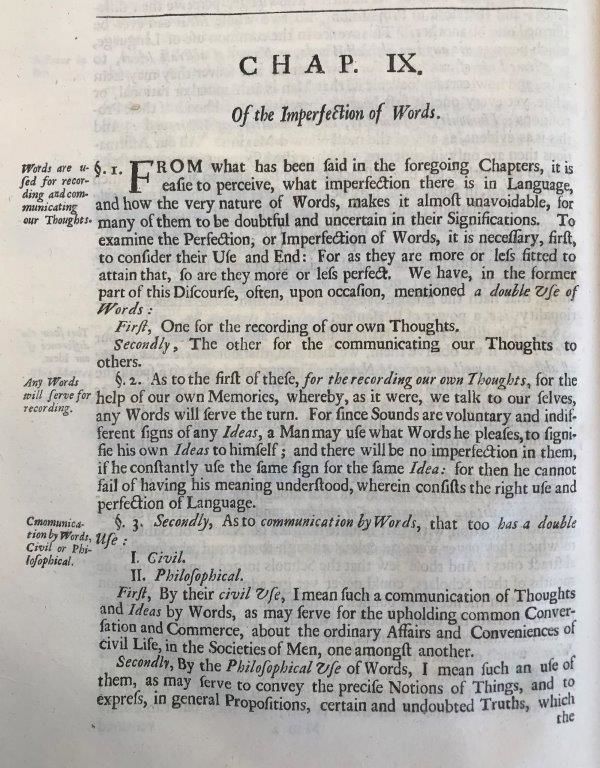 An Essay Concerning Humane Understanding, in Four Books. The Third ...