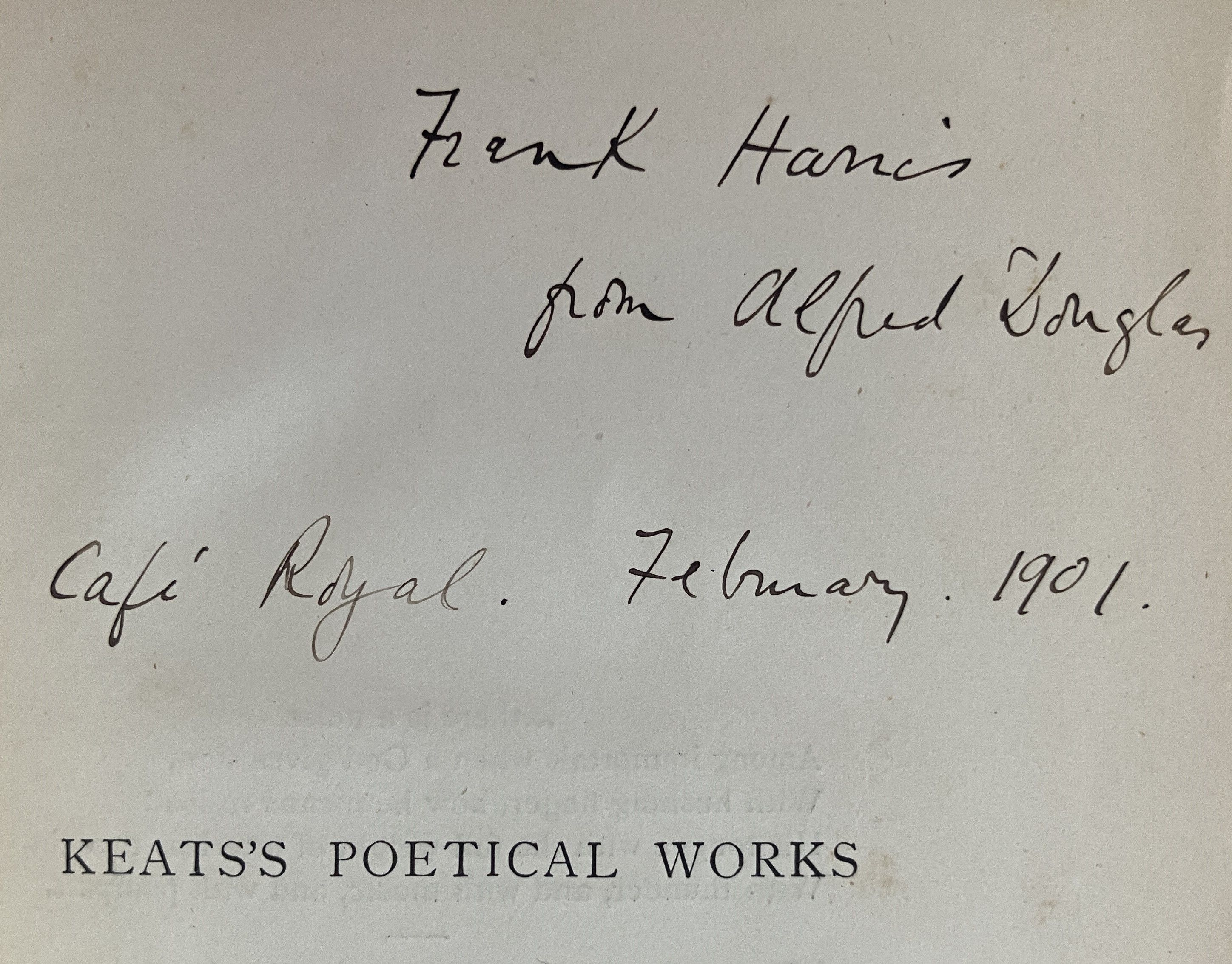 The Poetical Works of John Keats by [Lord Alfred Douglas]. H. Buxton ...