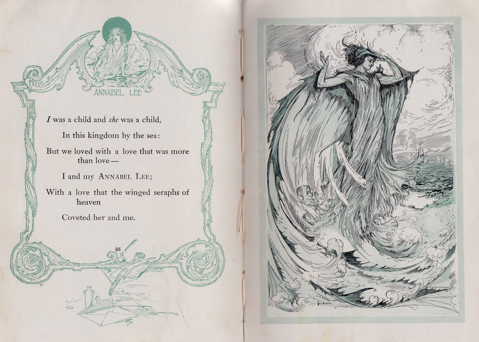 The Raven and Other Poems with Drawings by John Rea Neill by Poe, Edgar ...