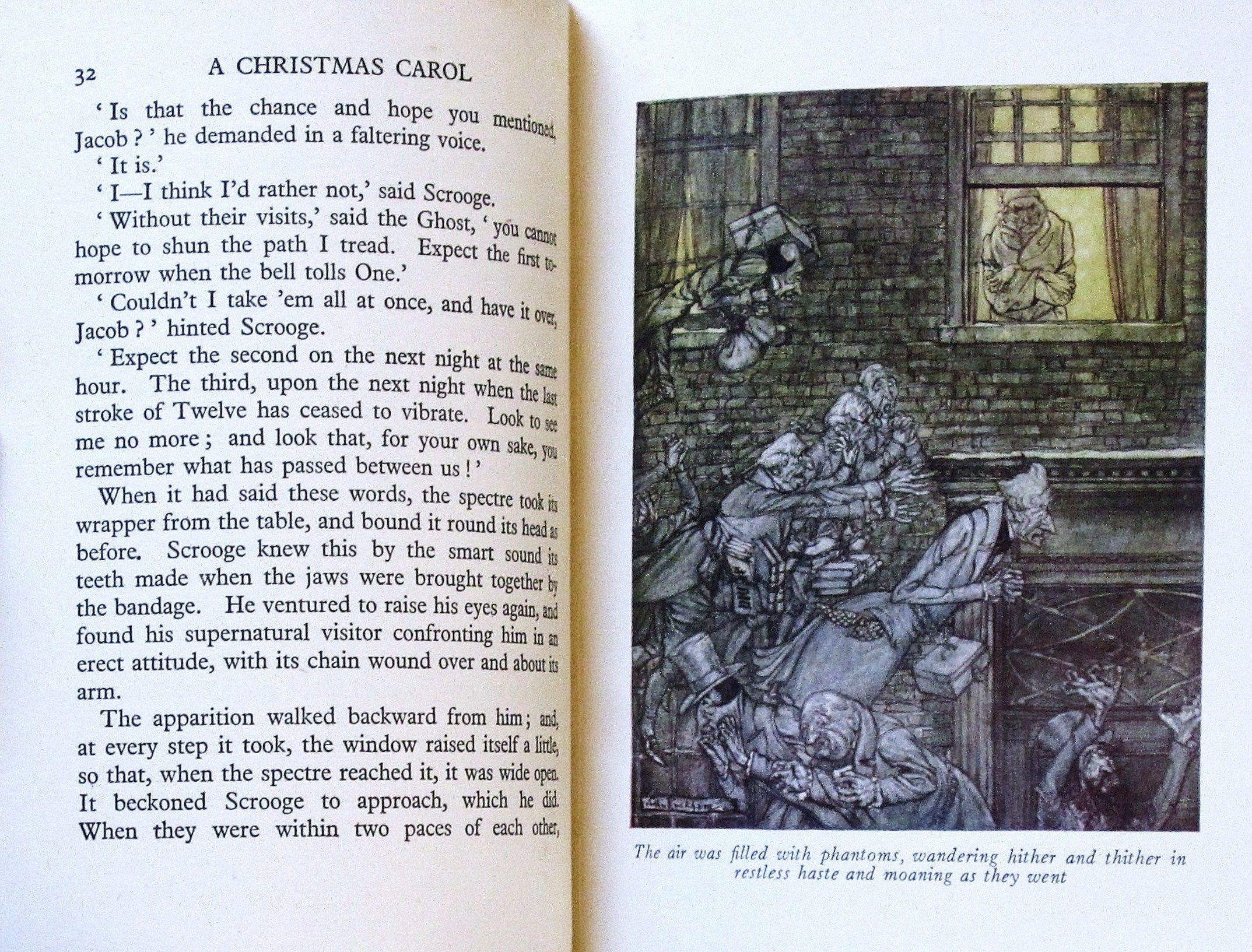 BIBLIO | A Christmas Carol Illustrated by Arthur Rackham by Dickens ...