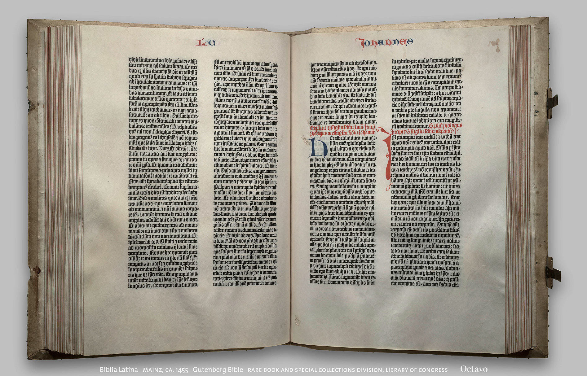 Biblia Latina (The Gutenberg Bible, B42, facsimile of Library of ...