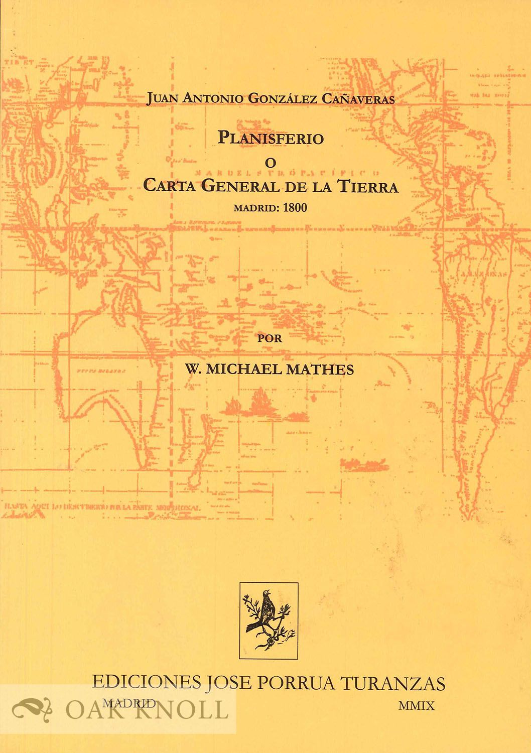 PLANISFERIO O CARTA GENERAL DE LA TIERRA by Gonzalez Cañaveras, Juan ...