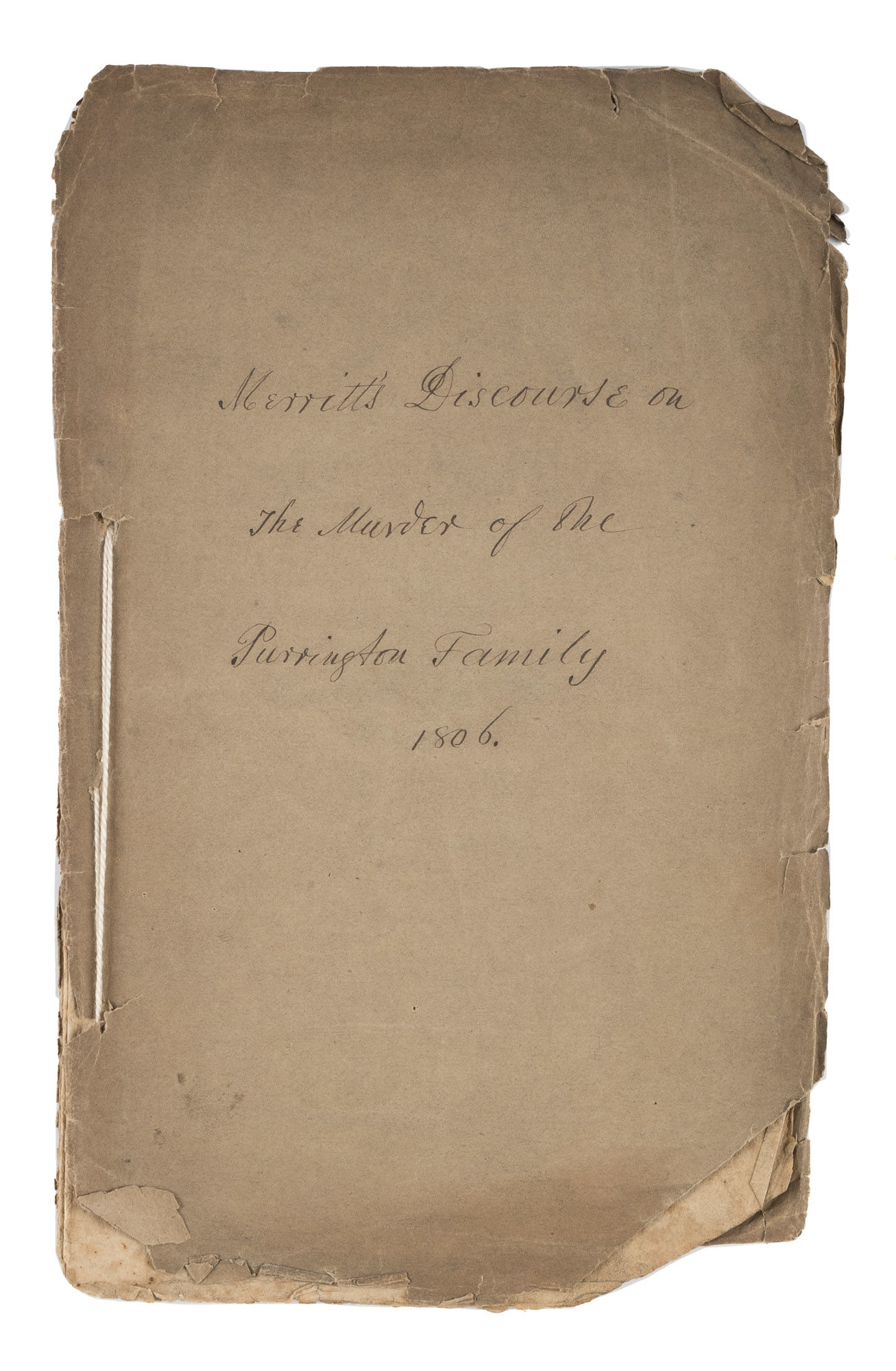 A Discourse on the Horrid Murder of Capt James Purrinton's Family.. by ...