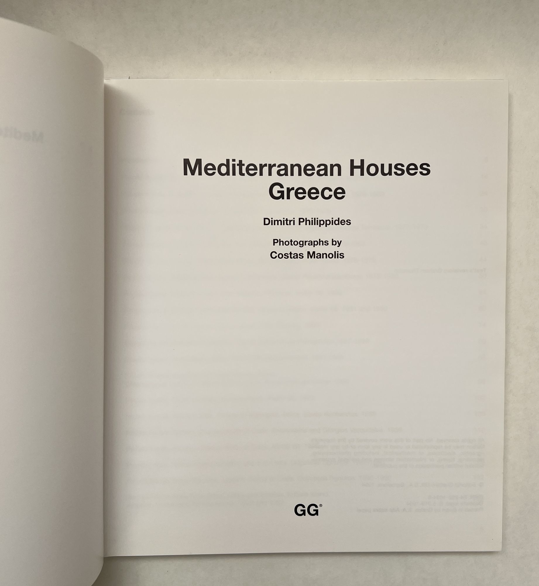 Mediterranean Houses, Greece by Philippides, Dimitri; Manolis, Costas ...