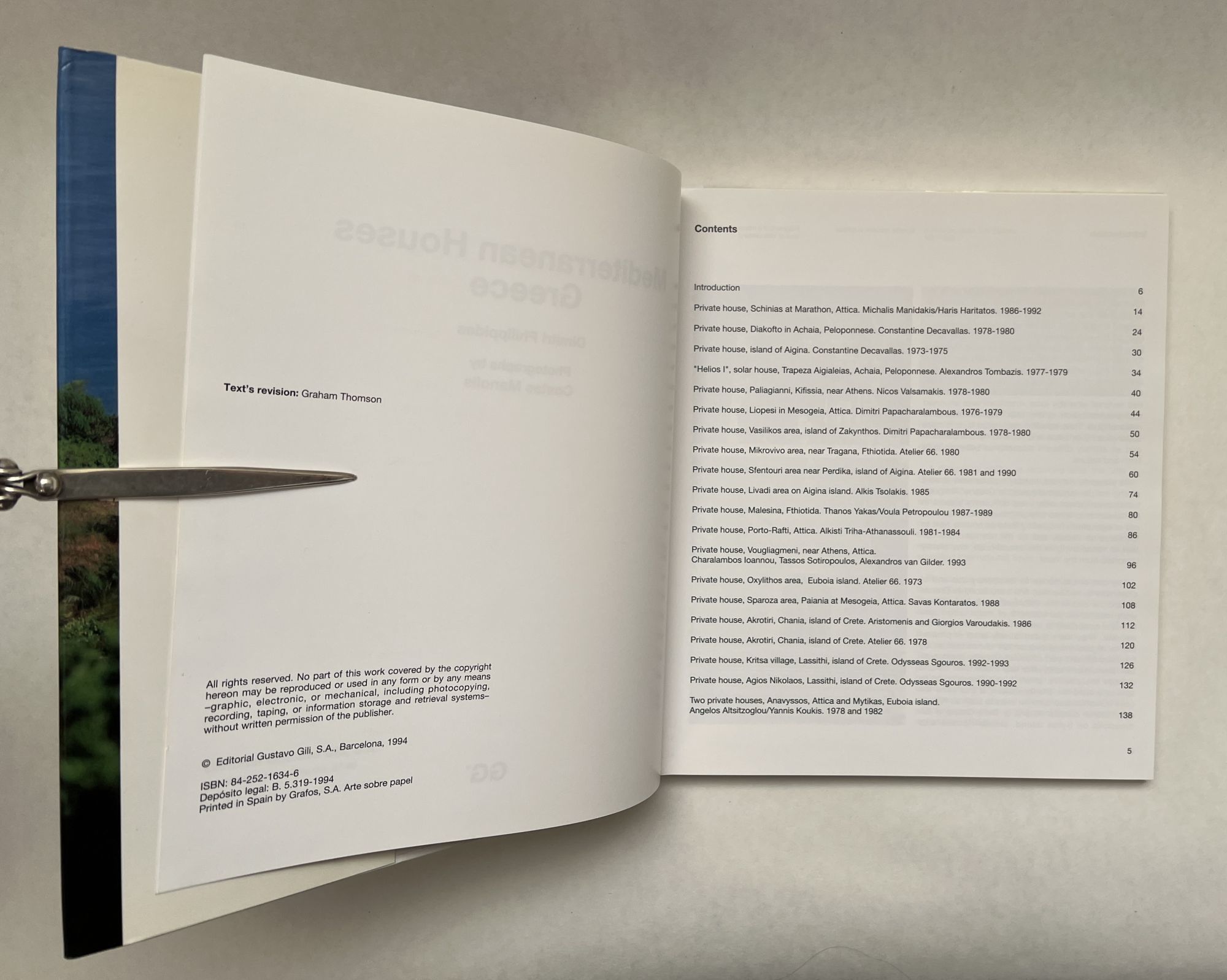 Mediterranean Houses, Greece by Philippides, Dimitri; Manolis, Costas ...