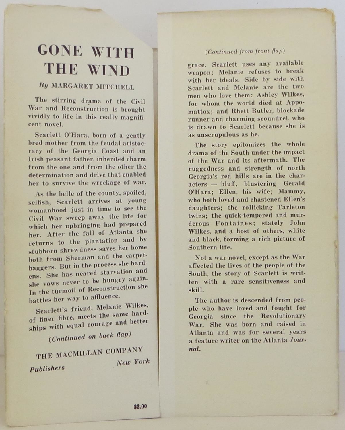 Gone with the Wind by Mitchell, Margaret | Hardcover | 1936 | MacMillan ...