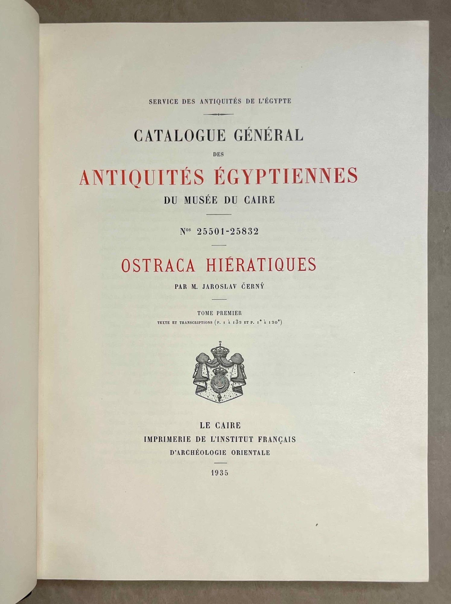 Ostraca hiératiques (Catalogue Général du Musée du Caire, Nos. 25501 ...