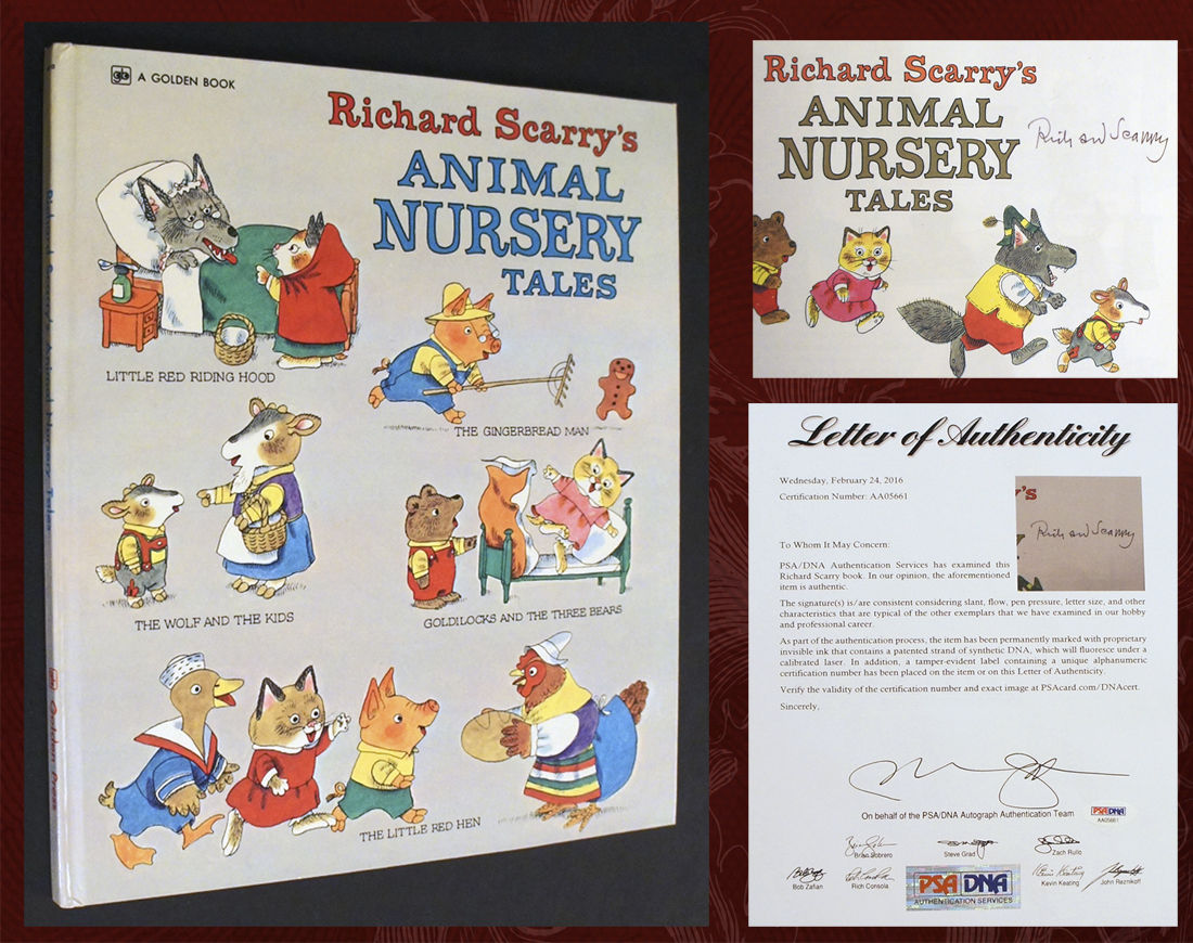 Animal Nursery Tales (SIGNED 1st, PSA-Authenticated) by Scarry, Richard ...