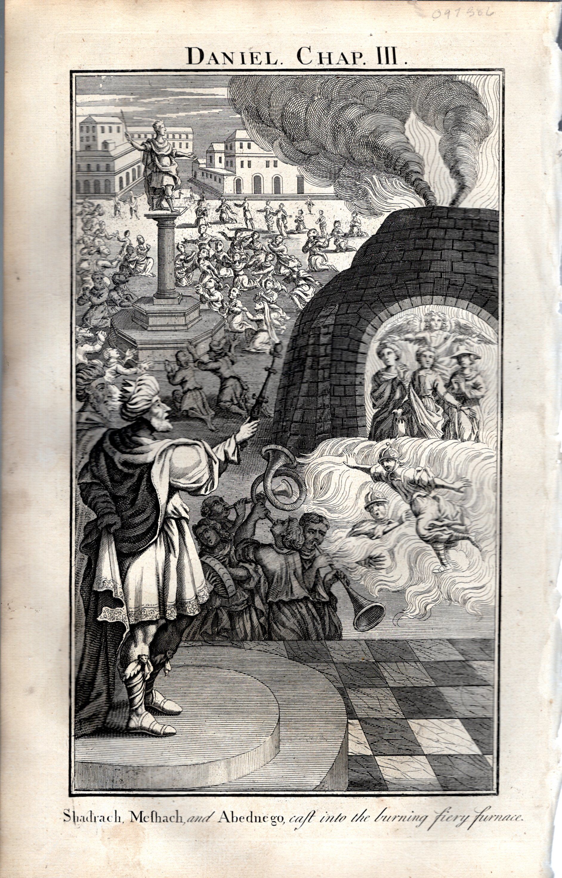 Daniel, Chap. III: Shadrach, Meshach And Abednego Cast Into the Burning ...