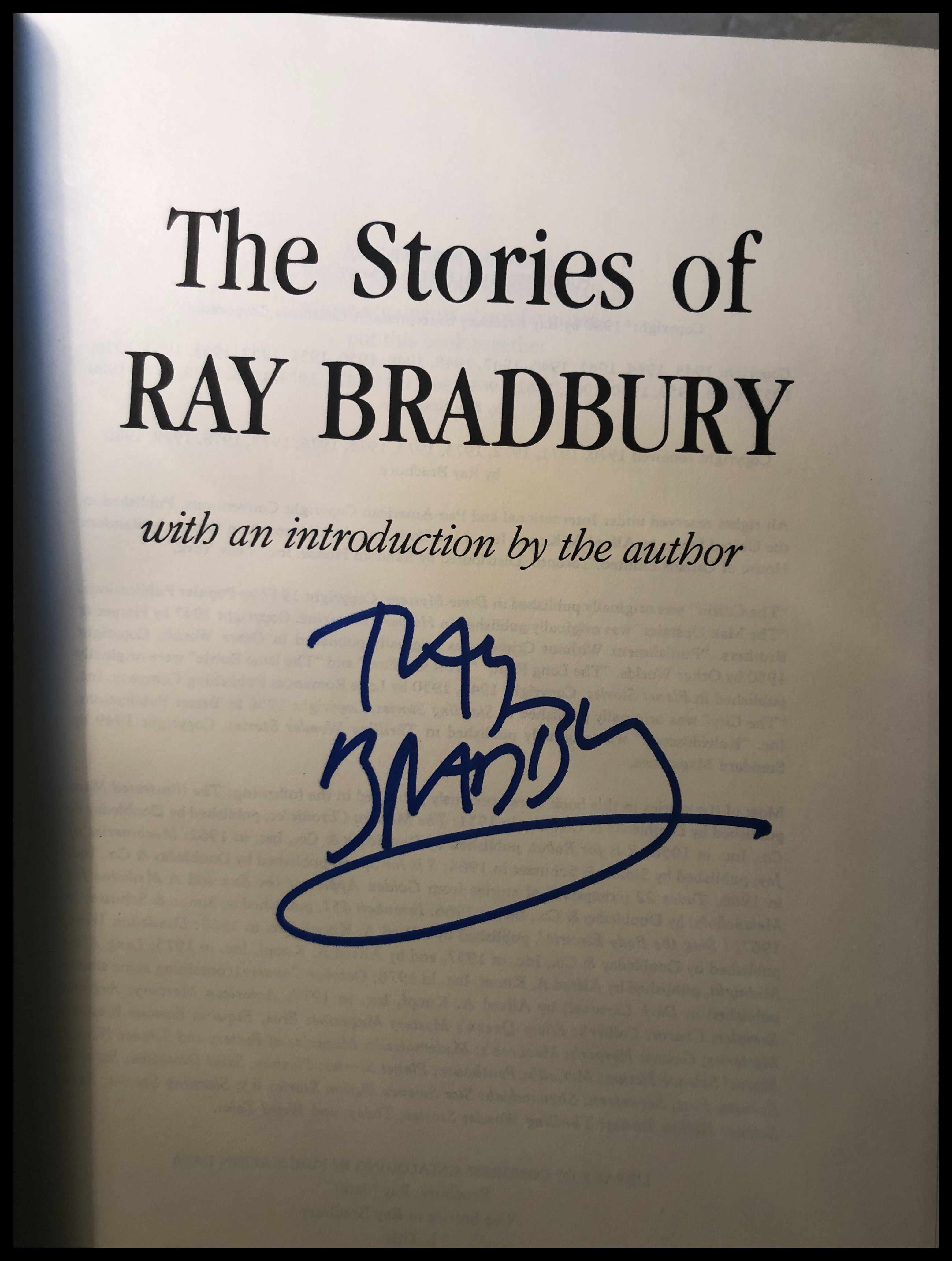Ray Bradbury Signature