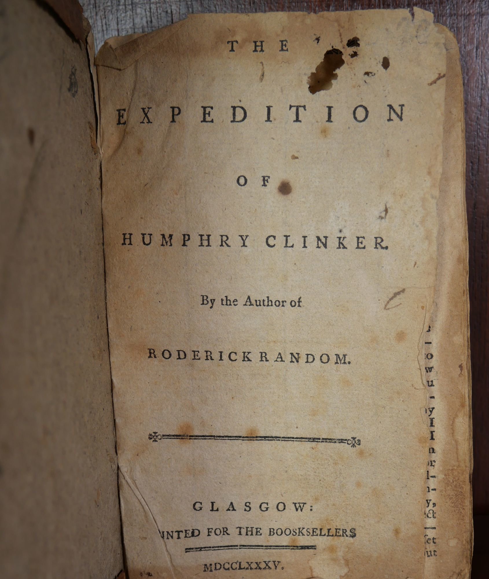 BIBLIO | The Expedition of Humphry Clinker by Tobias Smollett | | 1785 ...