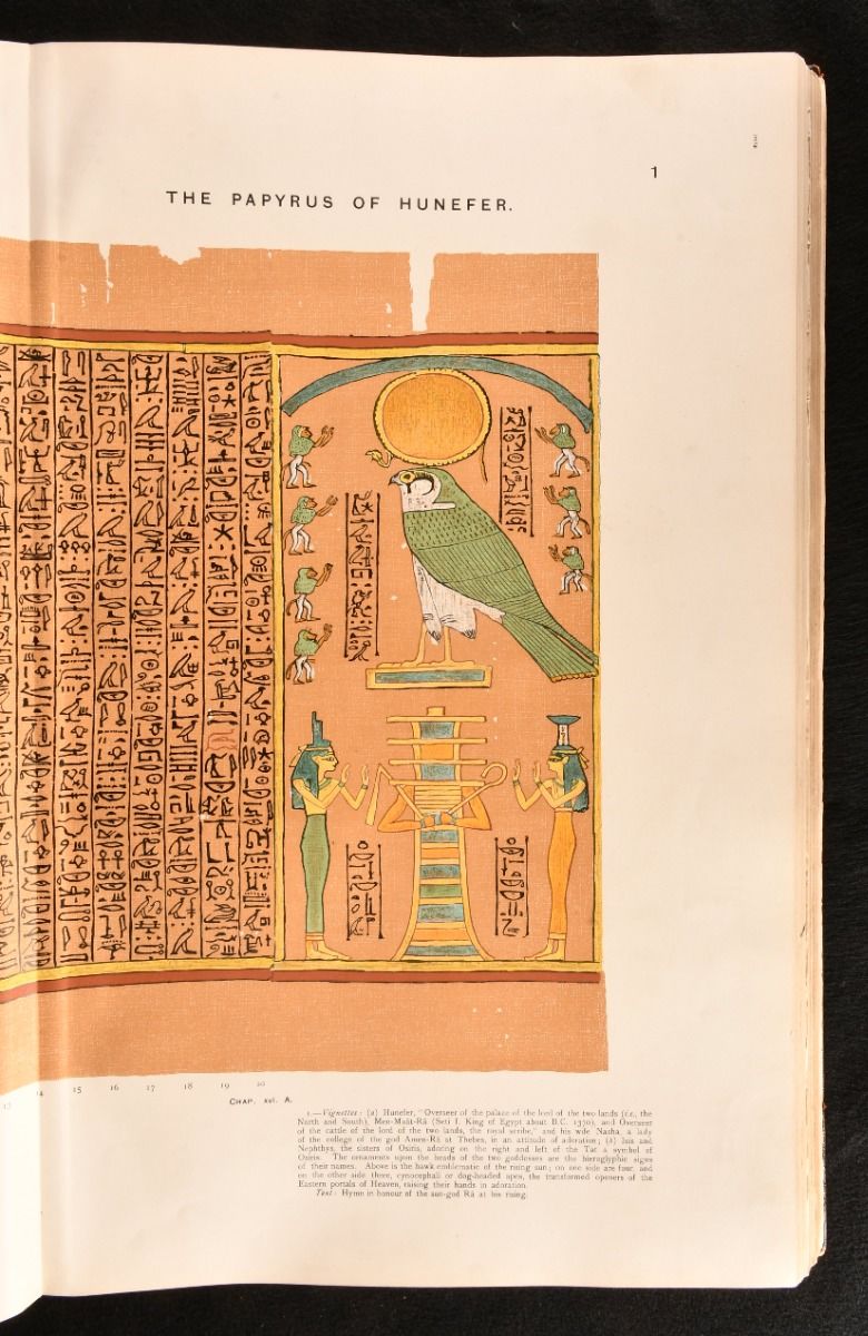 The Book of the Dead Facsimiles of the Papyri of Hunefer. Anhai ...