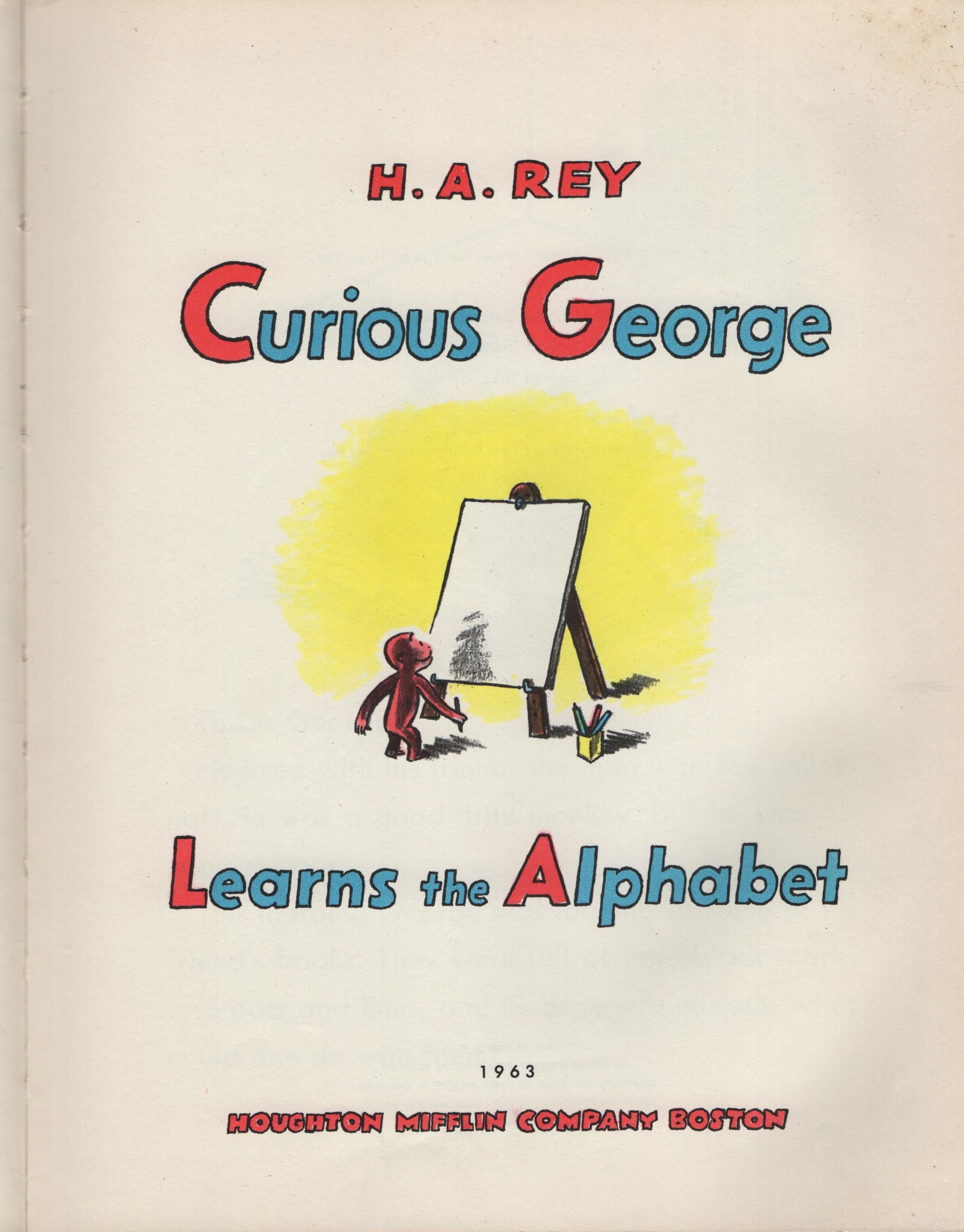Curious George Learns The Alphabet