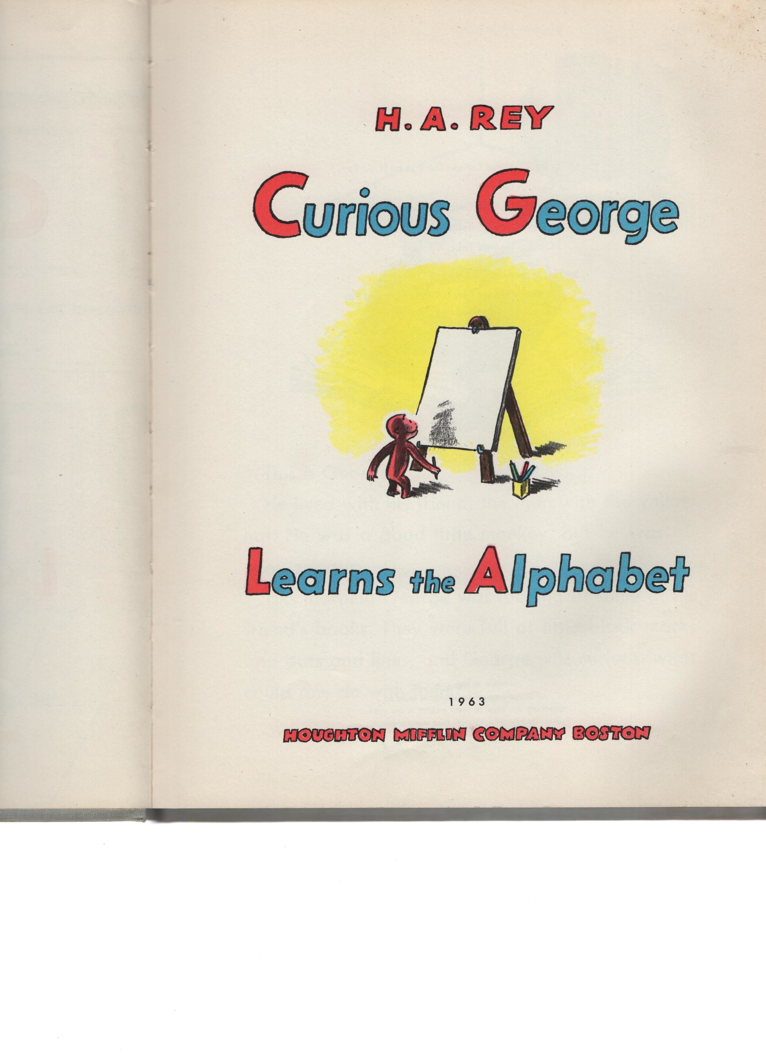 Curious George Learns The Alphabet