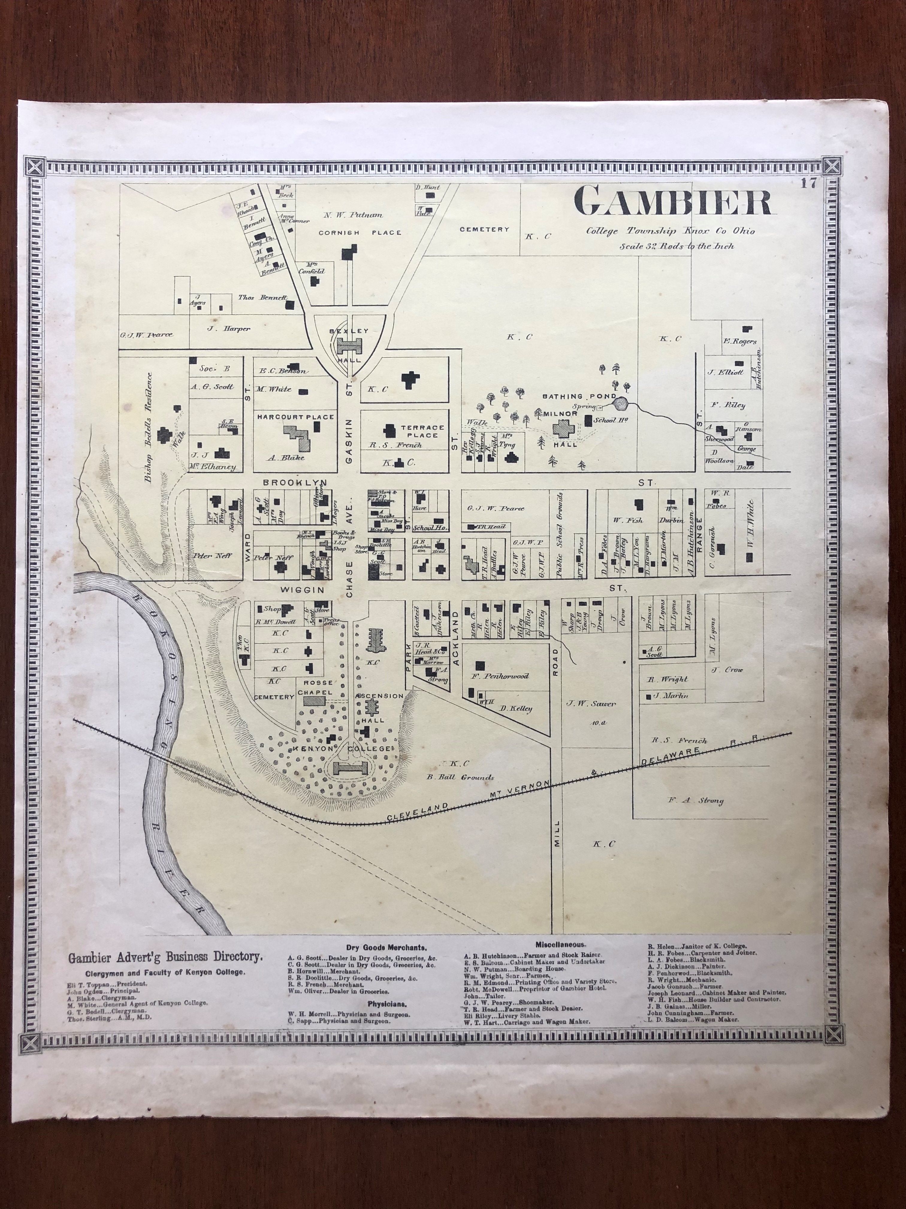 Kenyon Campus Map 