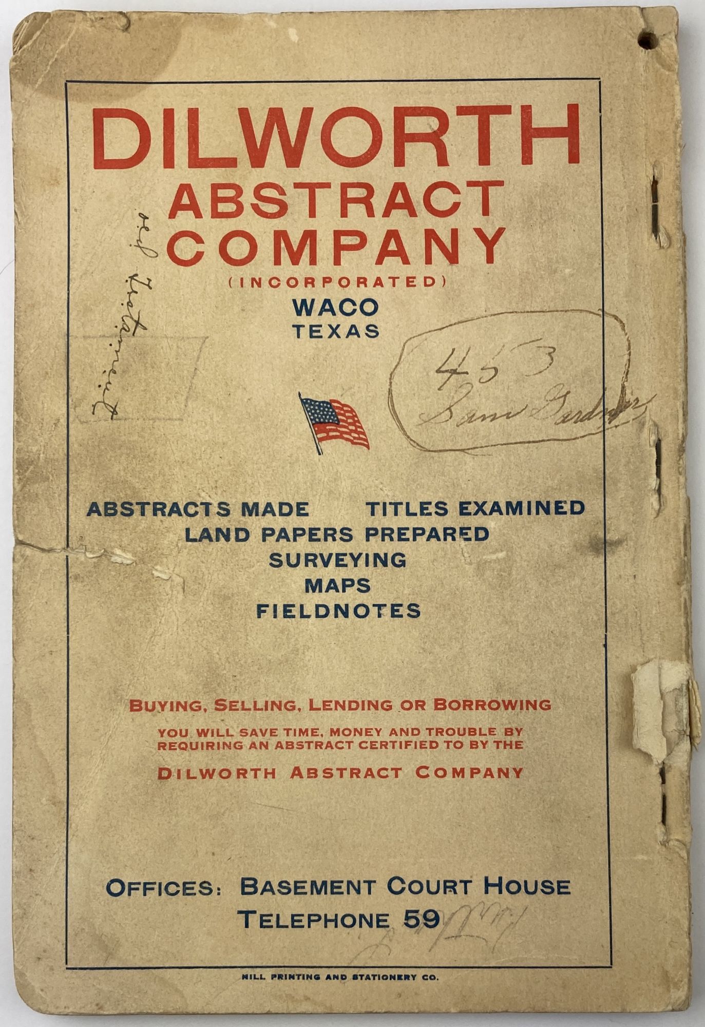 BIBLIO | Texas Telephone Co. Waco. November 1919 by [Texas] | | 1919 ...