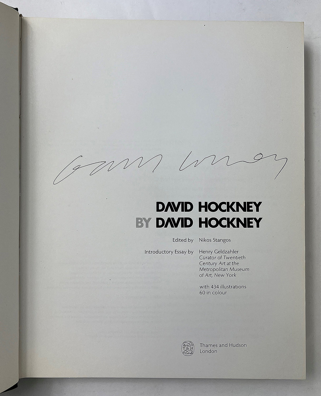 DAVID HOCKNEY by DAVID HOCKNEY by Henry: Nikos; introductory essay by ...