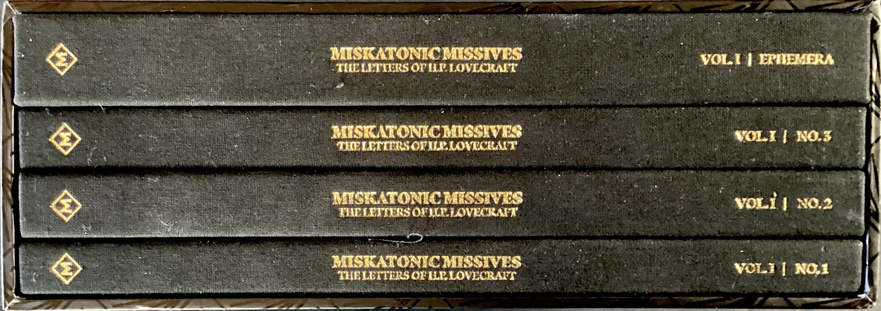 MISKATONIC MISSIVES - The Letters of H.P. LOVECRAFT (3 Book & Ephemera ...