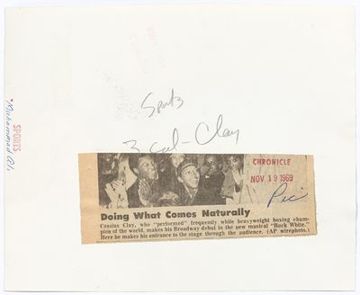 Small Archive Related to the Musical Production Buck White, starring ...
