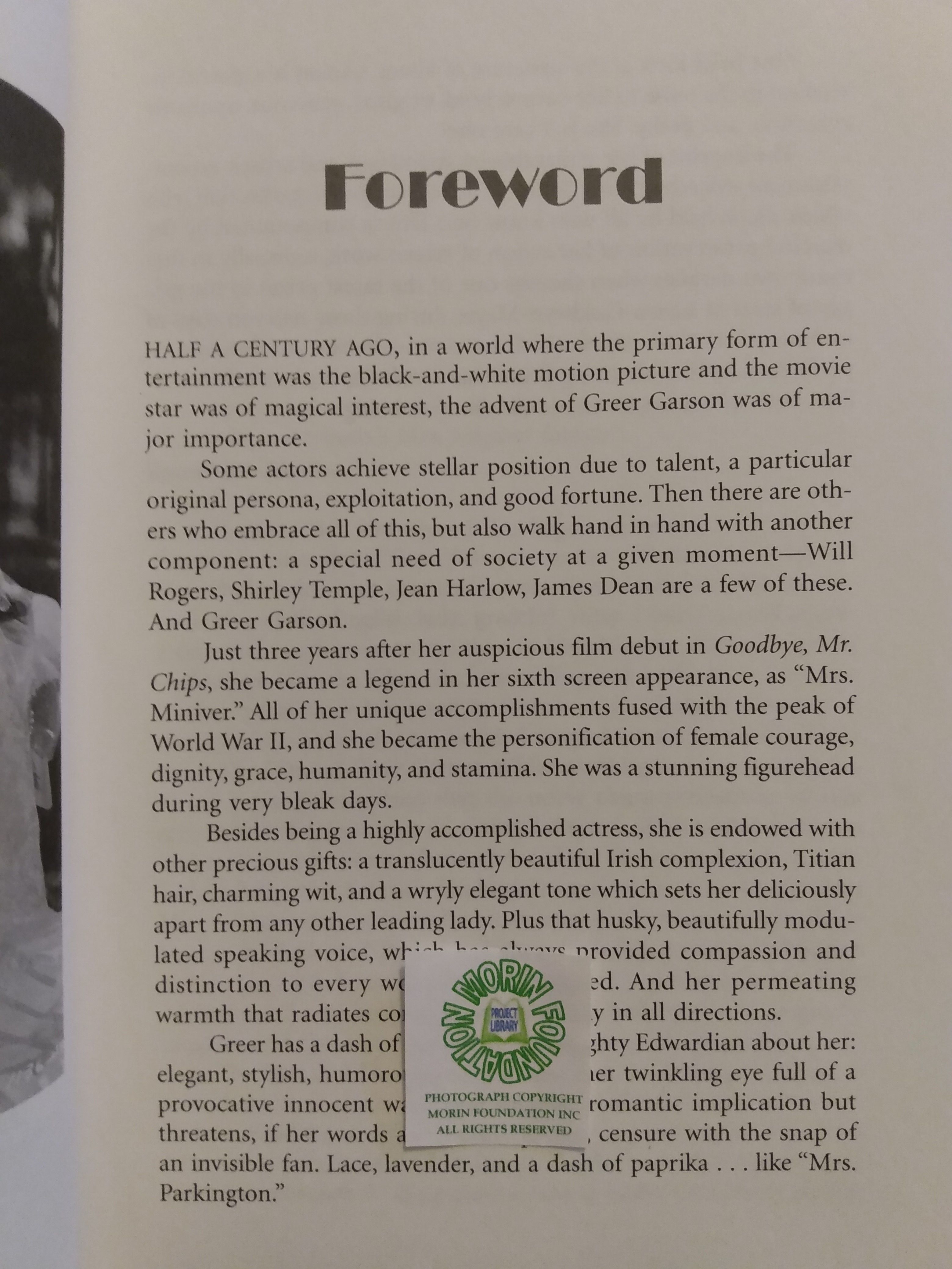 A Rose for Mrs. Miniver: The Life of Greer Garson by Troyan, Michael ...