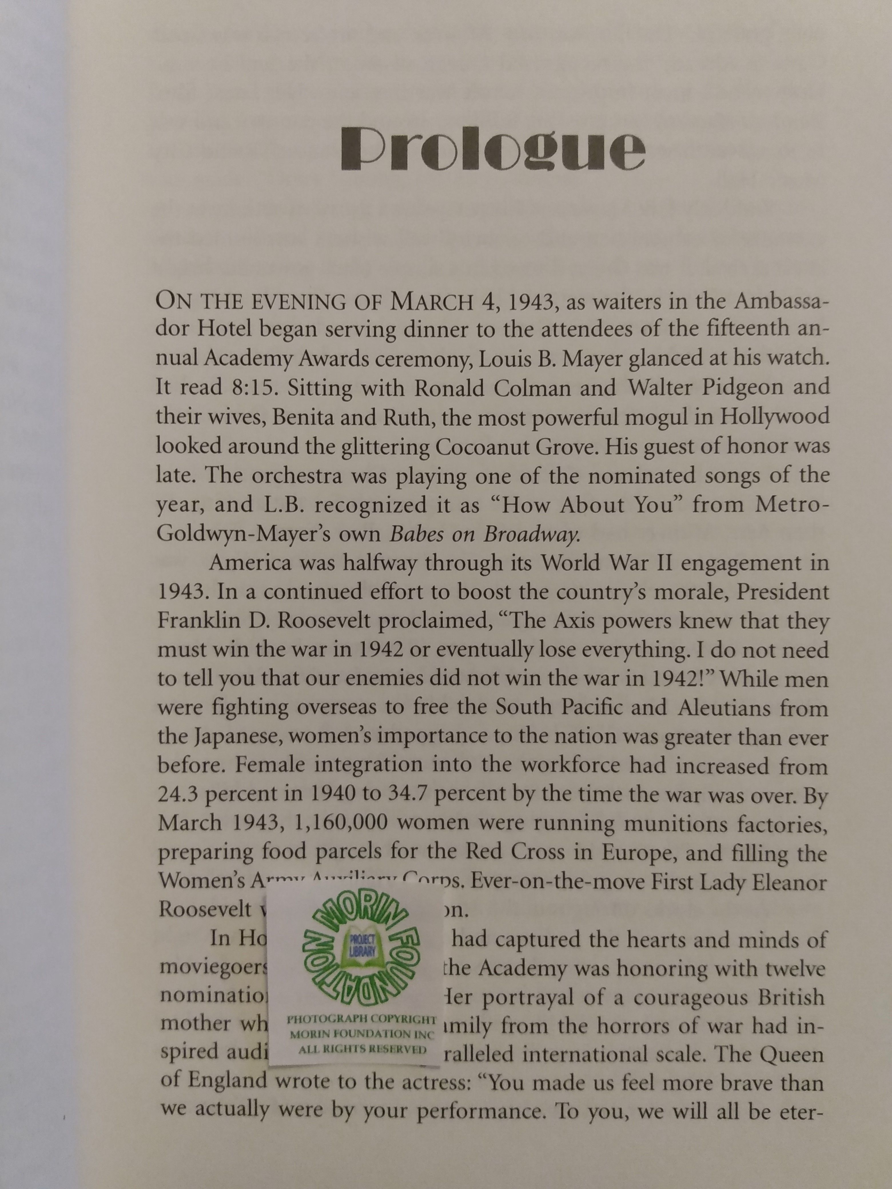 A Rose for Mrs. Miniver: The Life of Greer Garson by Troyan, Michael ...