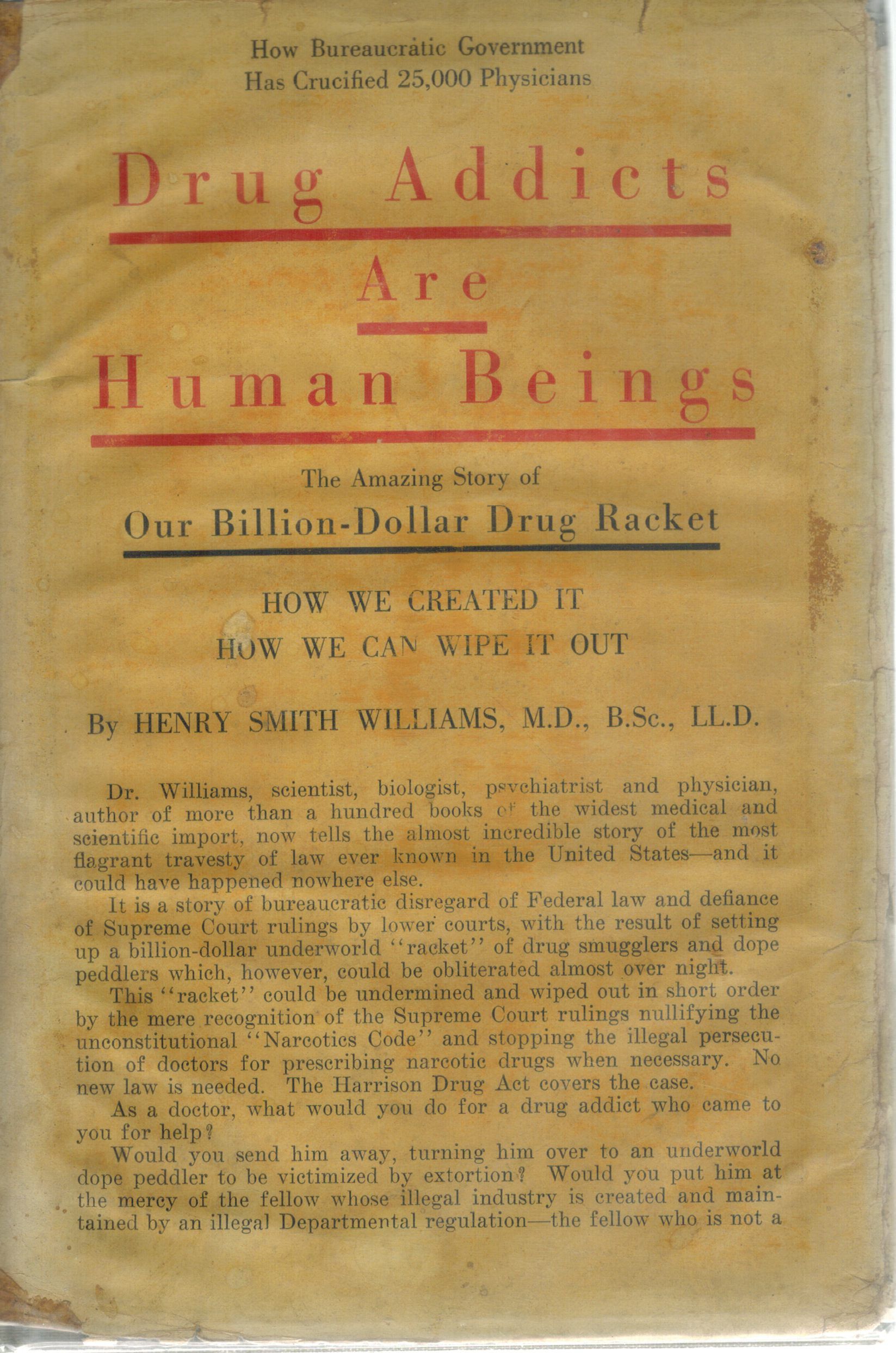 Drug Addicts Are Human Beings The story of Our Billion-dollar Drug ...