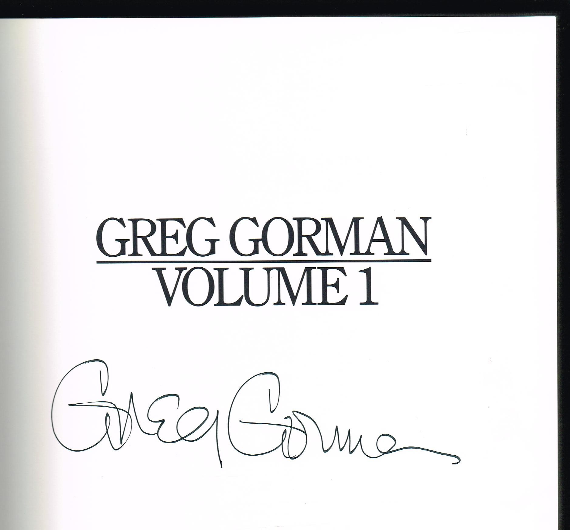 Greg Gorman, Volume 1 (SIGNED FIRST EDITION) by Greg Gorman - Signed ...