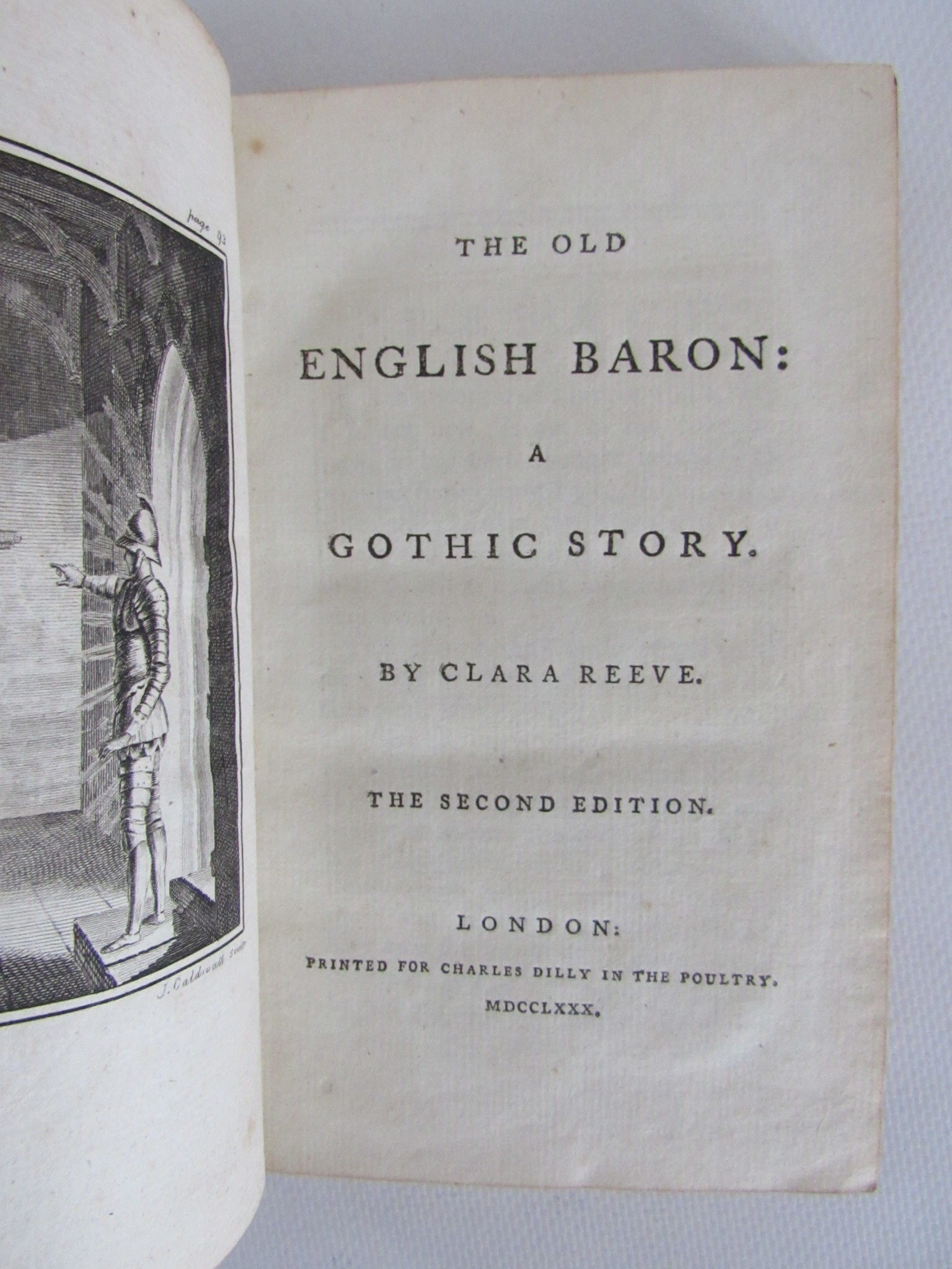 The Old English Baron : a gothic story by Clara REEVE | 1780 | Printed ...