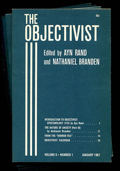 The Objectivist Volume 6 (1967) Twelve Issues by Rand, Ayn & Nathaniel ...